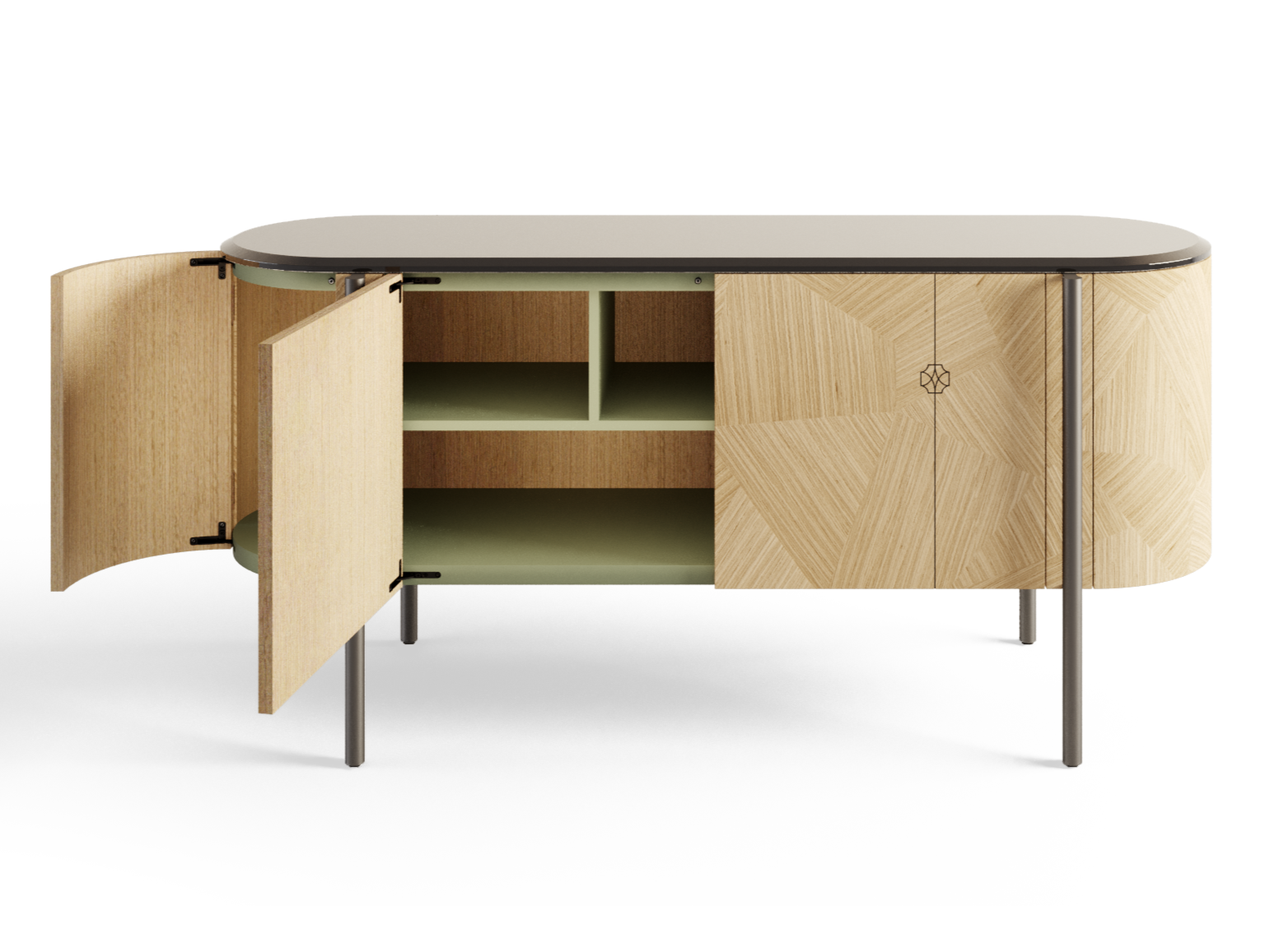 MIA | Sideboard with doors Wood veneer sideboard By Cafedesart