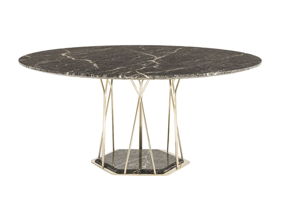Round marble dining table MIAMI By HC28 Cosmo design Archirivolto