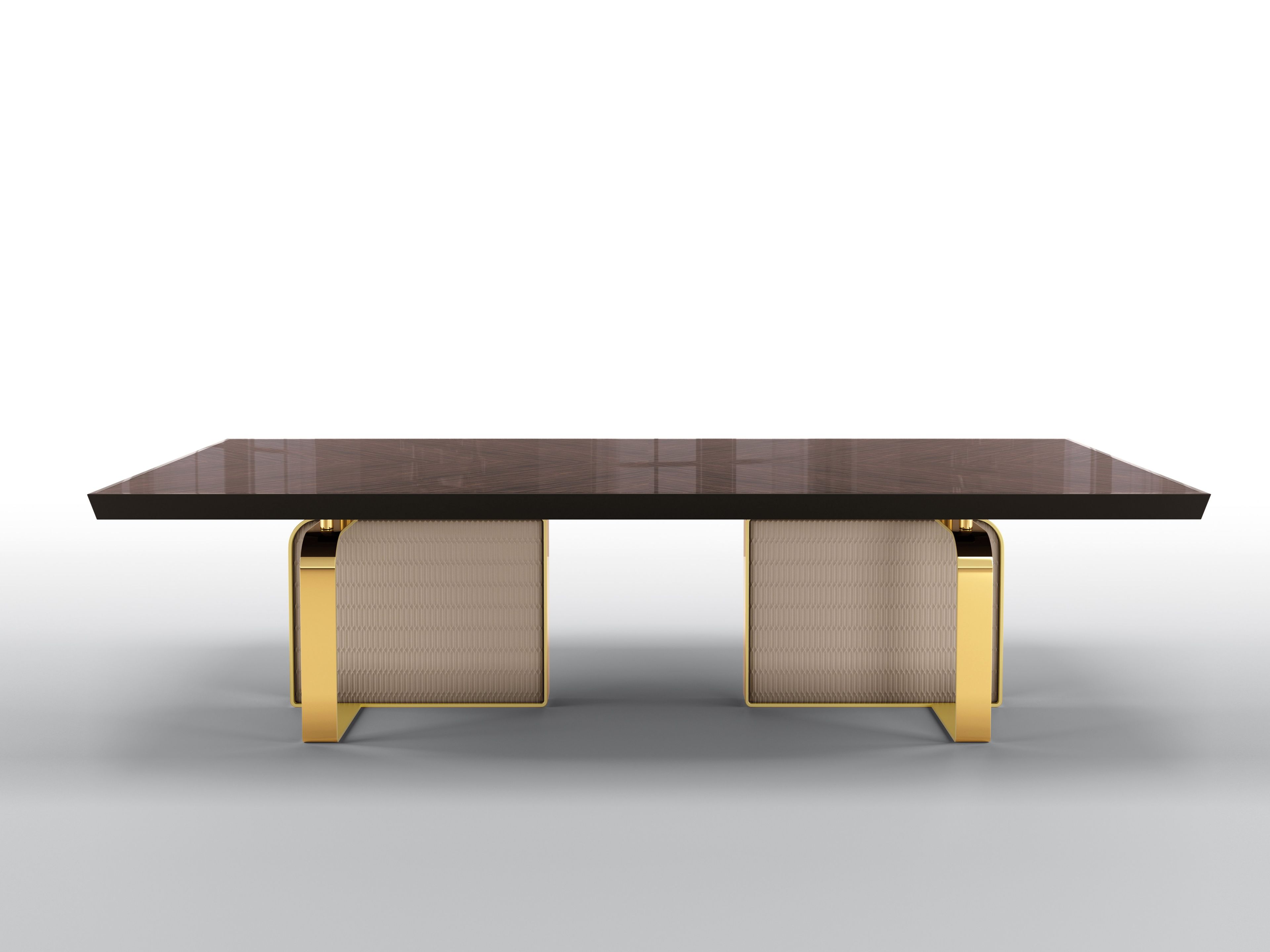 MILLENIUM | Rectangular table Rectangular ebony table By BRUNO ZAMPA