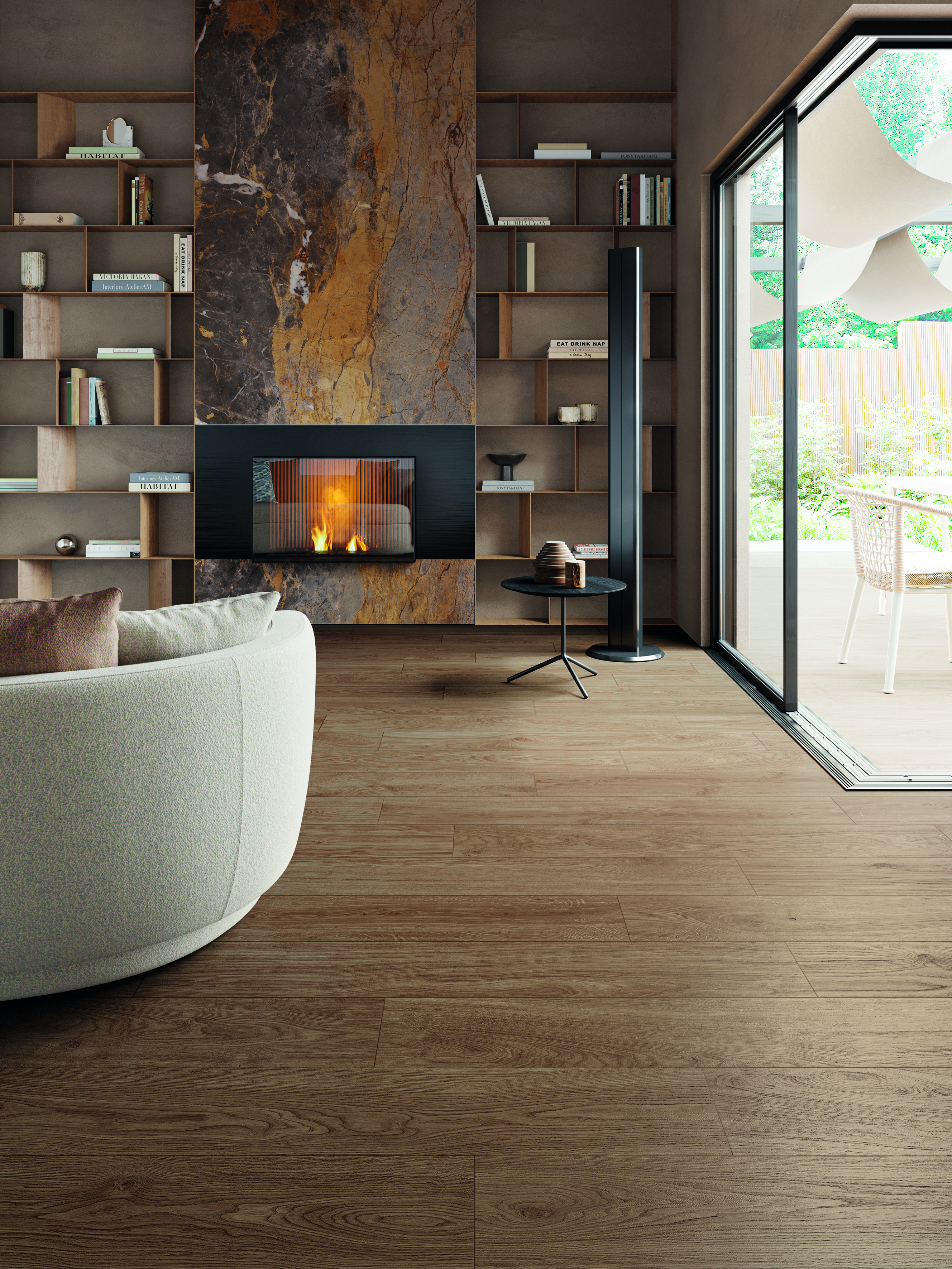 MIMESIS TABACCO Porcelain stoneware flooring with wood effect By ...