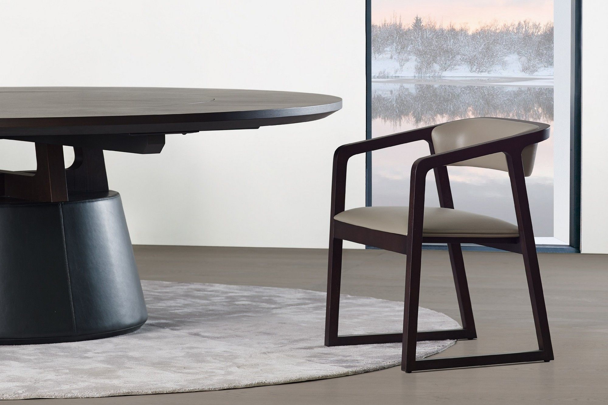 MING | Chair with armrests Oak chair with armrests By CAMERICH