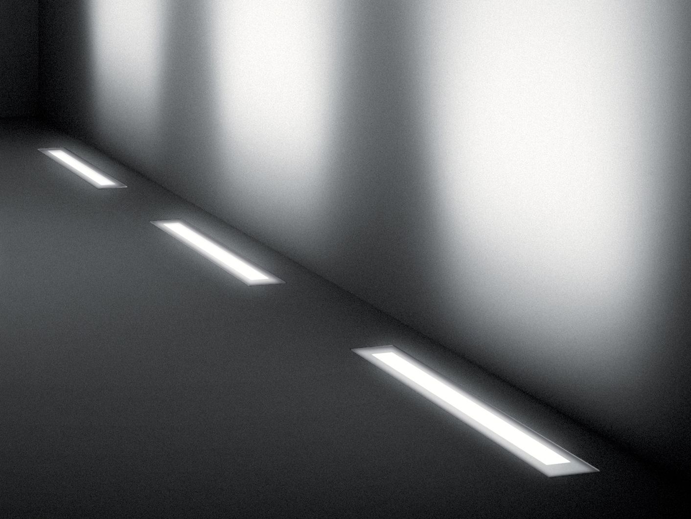 LED walkover light outdoor extruded aluminium steplight MINILINEAR By SIMES