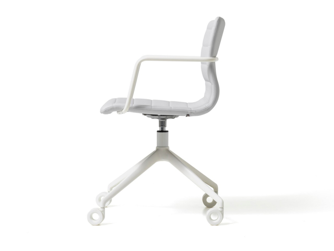 MISS Swivel Eco-leather office chair with armrests with 4-spoke base By ...