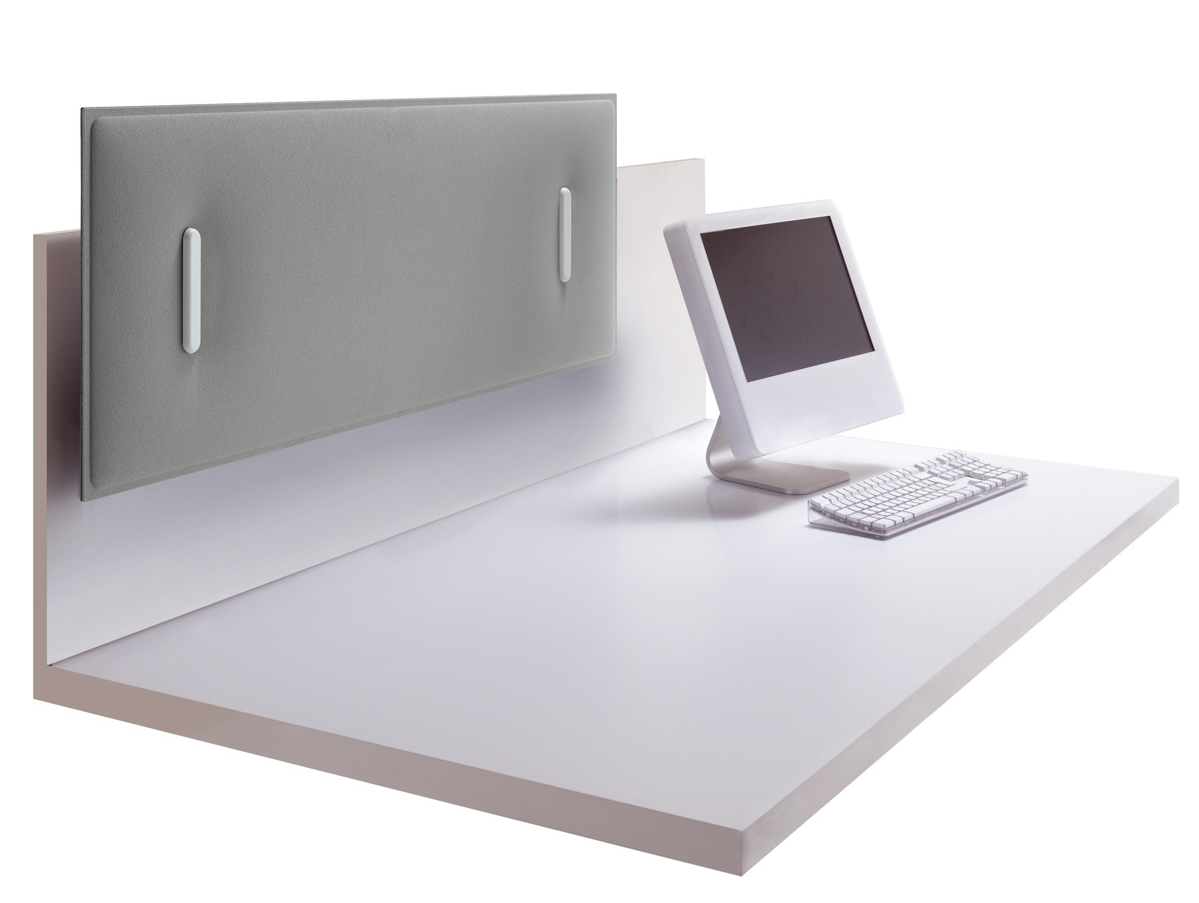 Sound absorbing fabric workstation screen desktop partition MITESCO ...