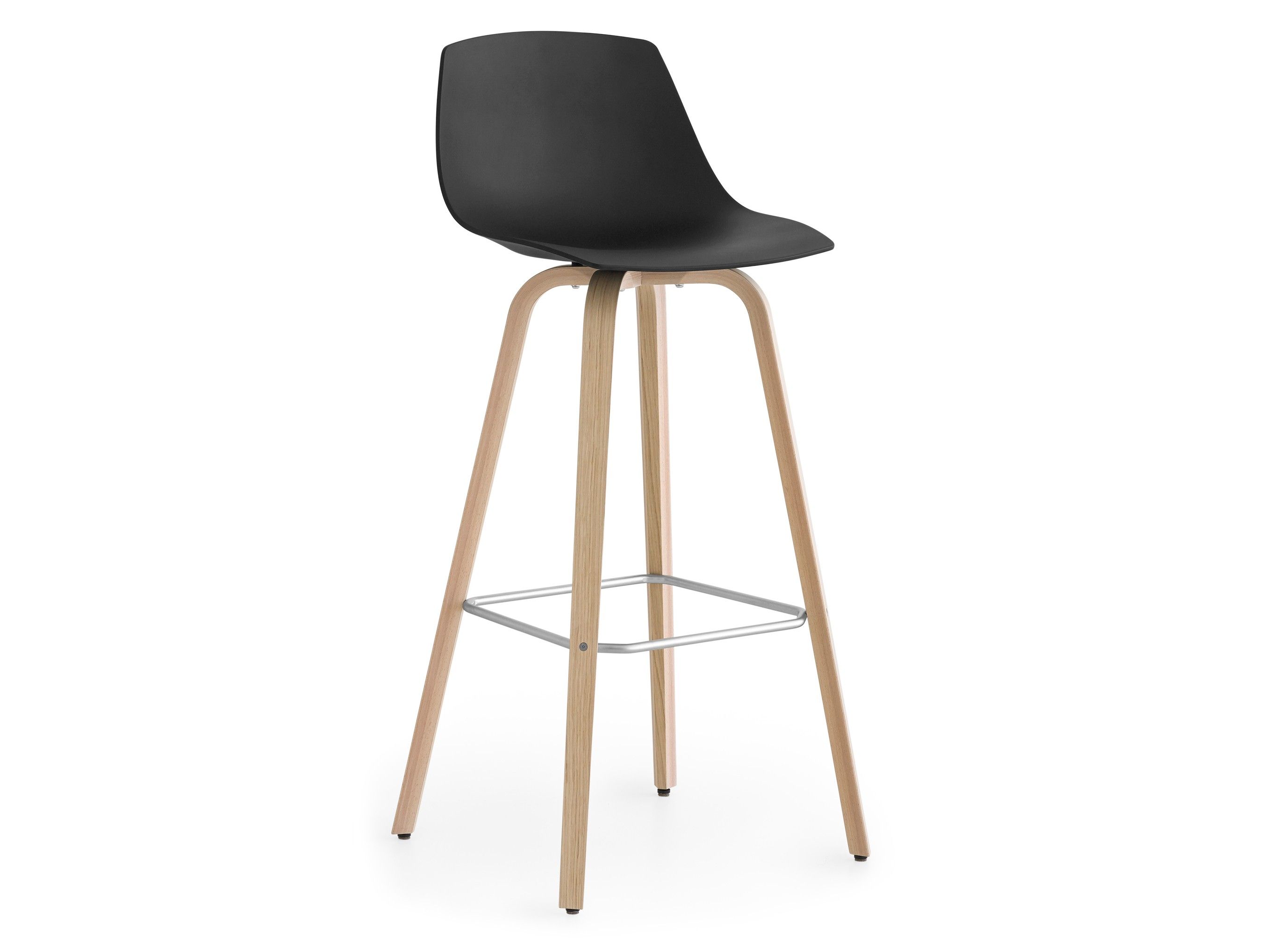 MIUNN High multi-layer wood stool with back By Lapalma | design Karri Monni