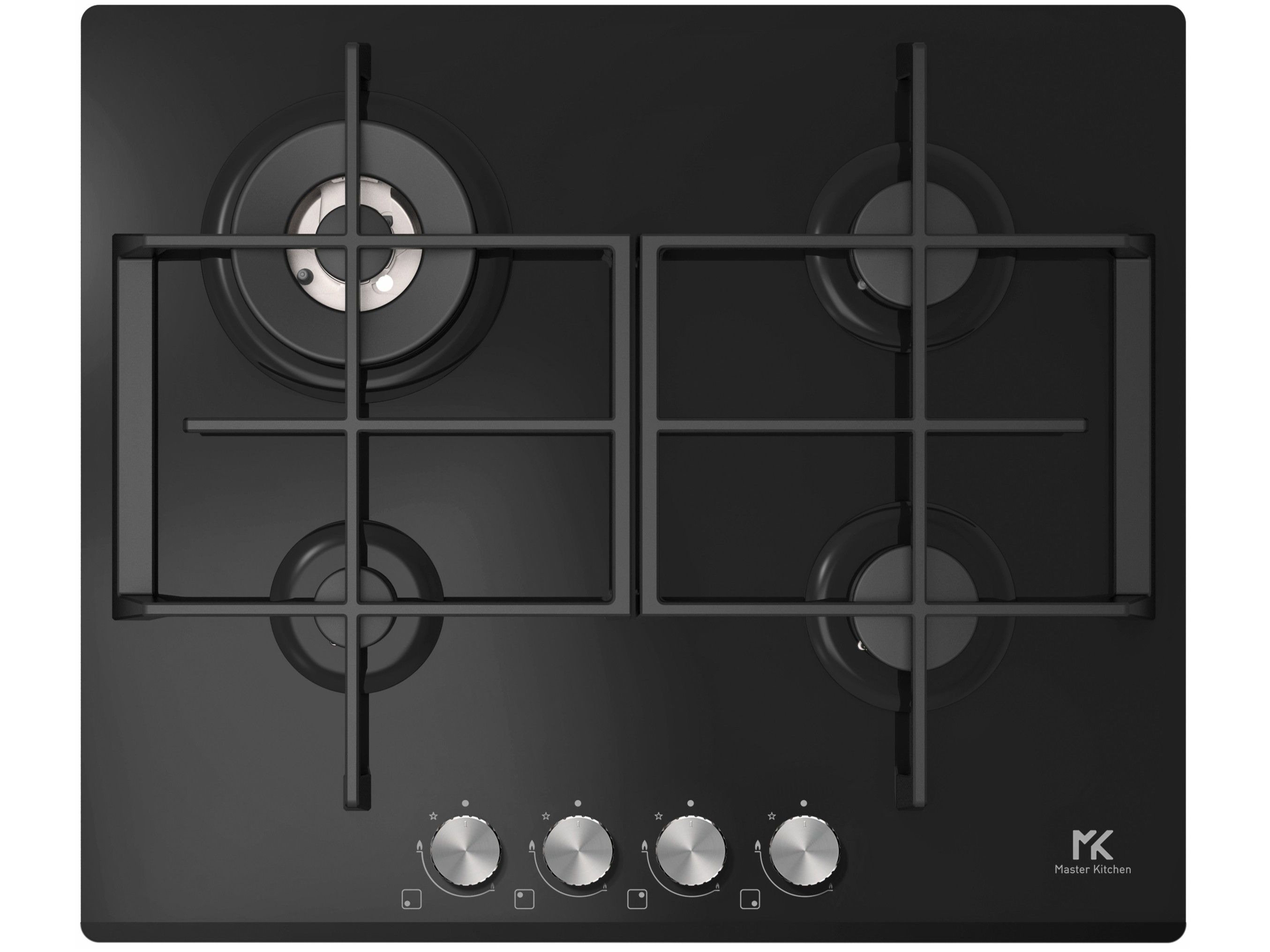 MKHG 603101-ED TC BK | Hob Gas hob By Master Kitchen