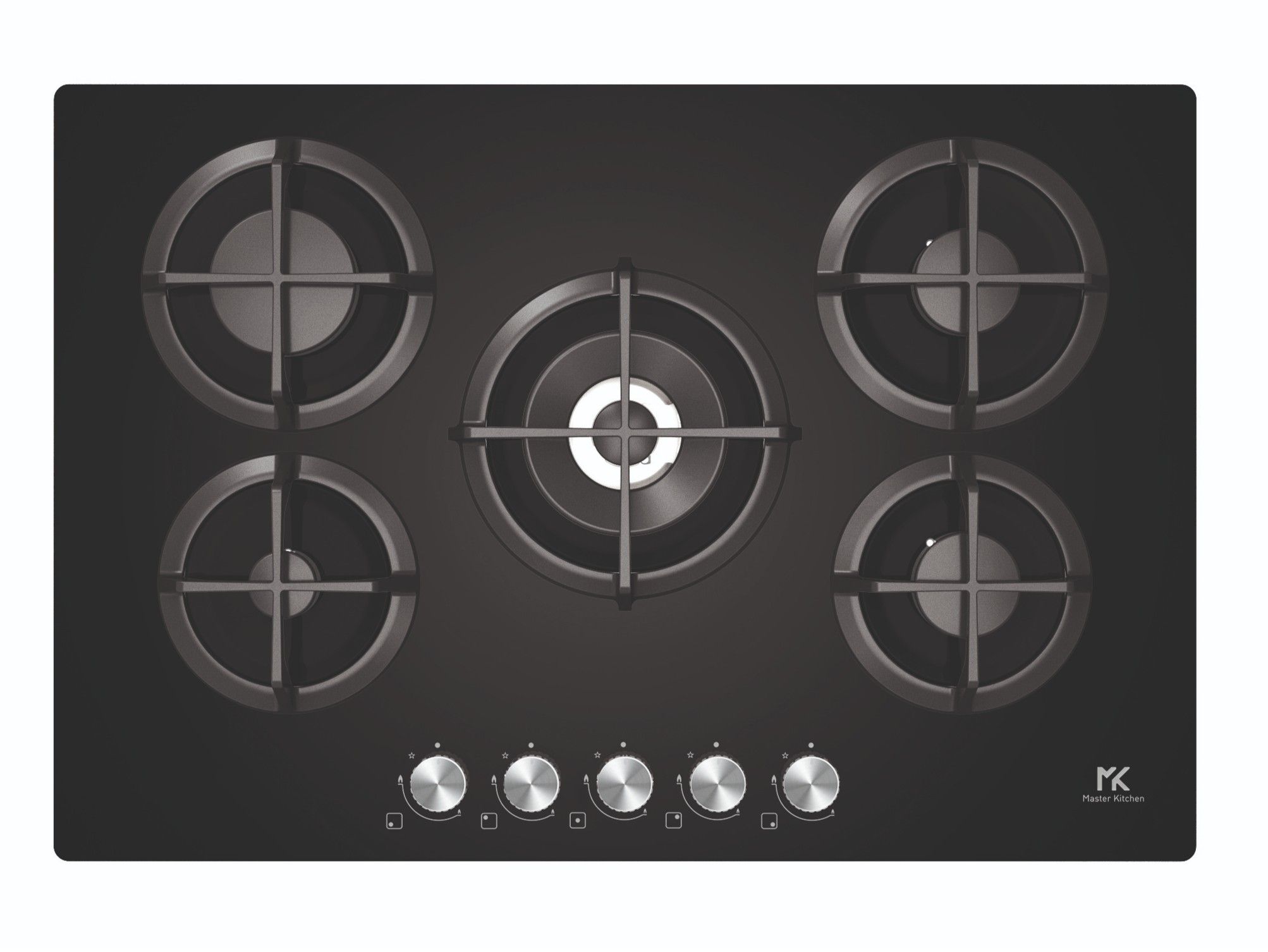 MKHG 754101-PR TC BK | Hob Gas built-in hob By Master Kitchen