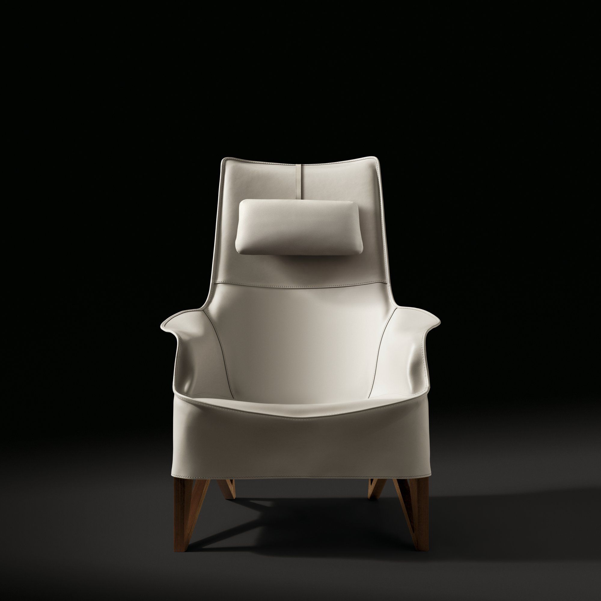 MOBIUS | Tanned leather armchair Mobius Collection By Giorgetti design ...