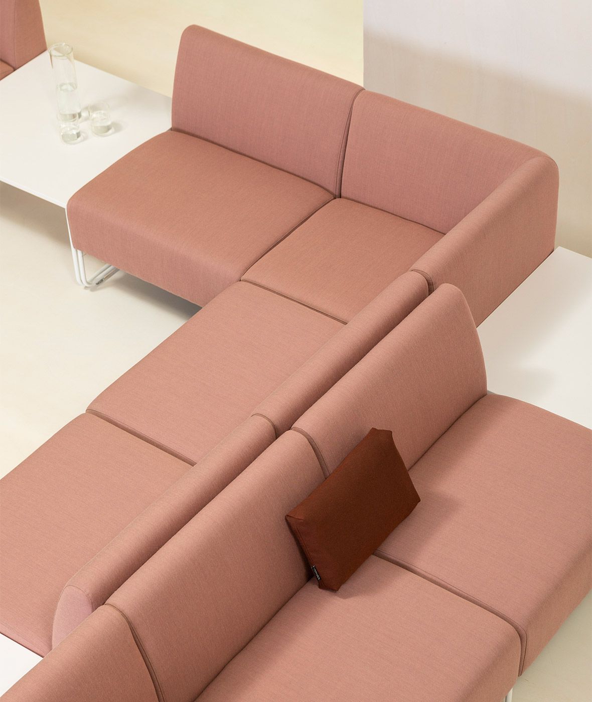 DULA Modular fabric seating system By Vergés | design Yago Sarri