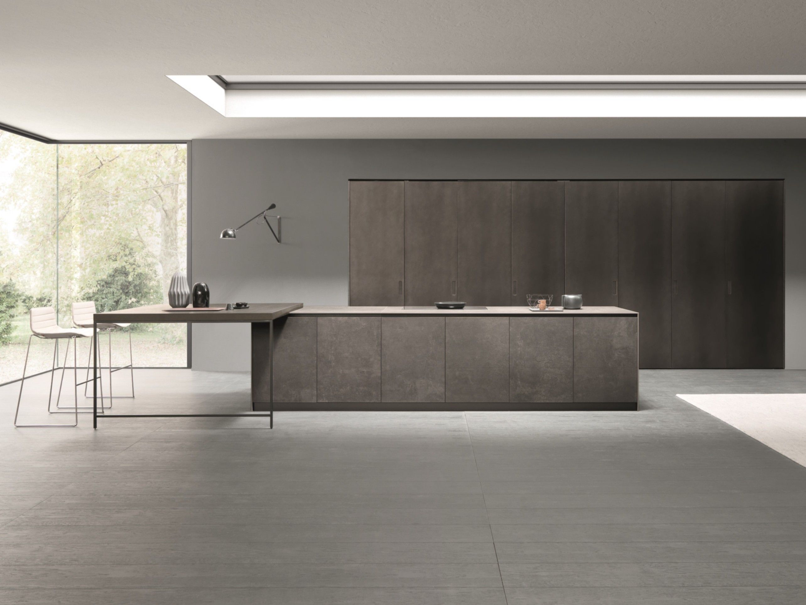 MOKA 06 Kitchen with island By Pedini