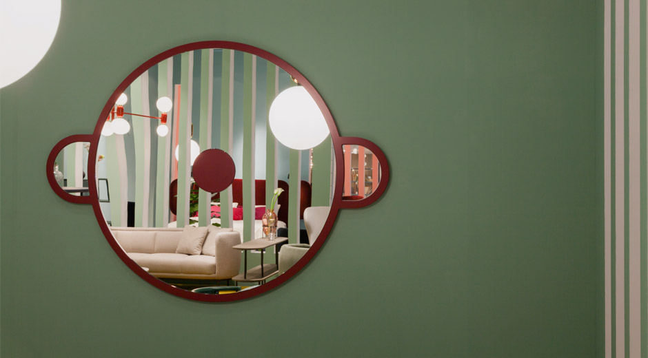 MONKEY MIRROR Framed wall-mounted mirror By Wittmann | design Jaime Hayon