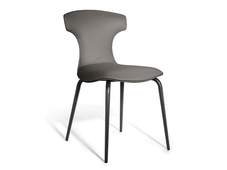 MONTERA MAS | Leather chair By Poltrona Frau design Roberto Lazzeroni