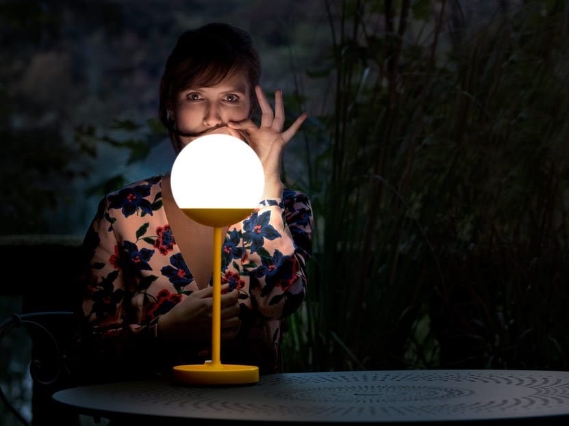 MOOON! LED polyethylene Outdoor table lamp By Fermob | design Tristan ...