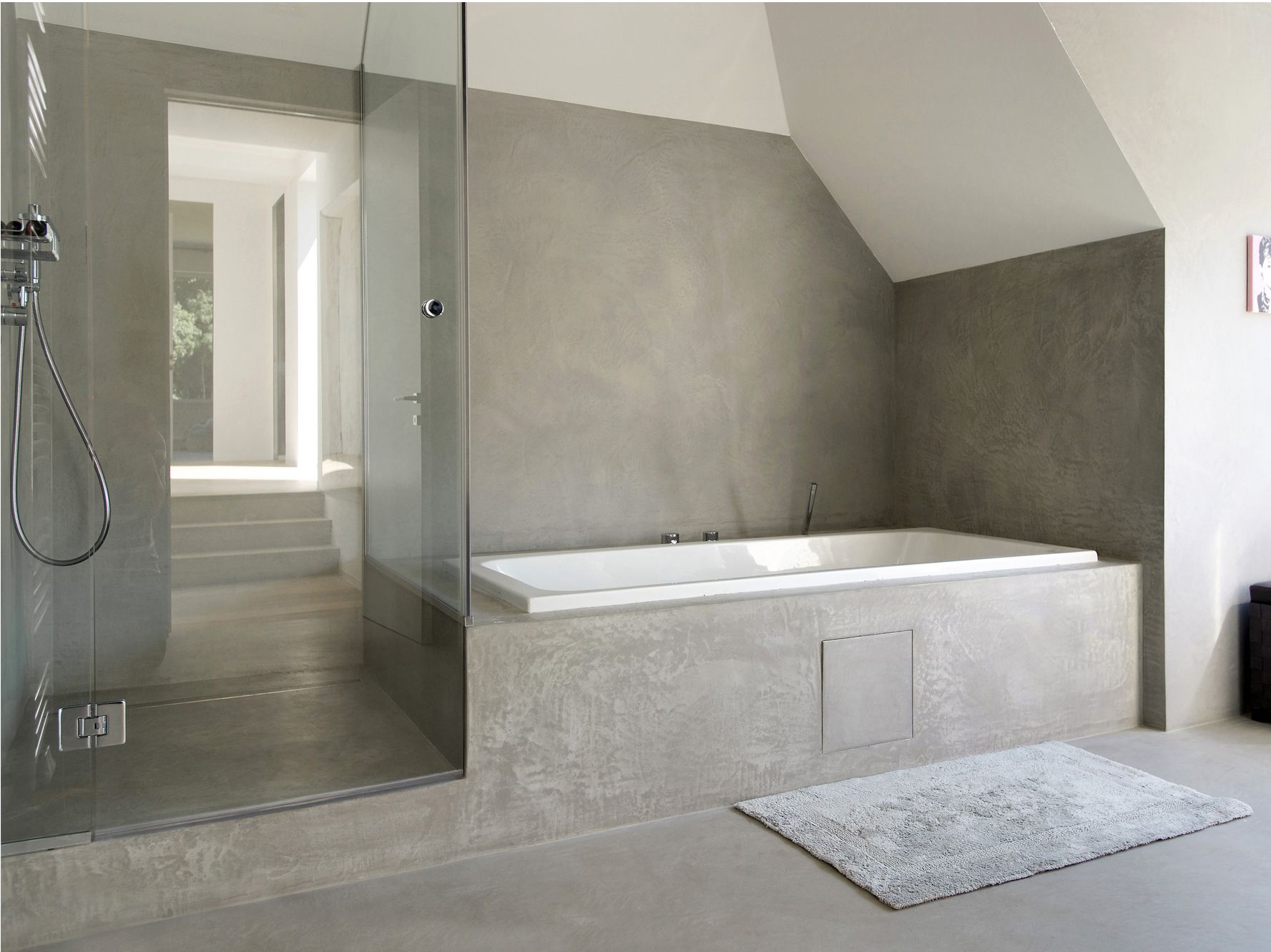 MORTEX Wall/floor tiles with concrete effect By BEAL International