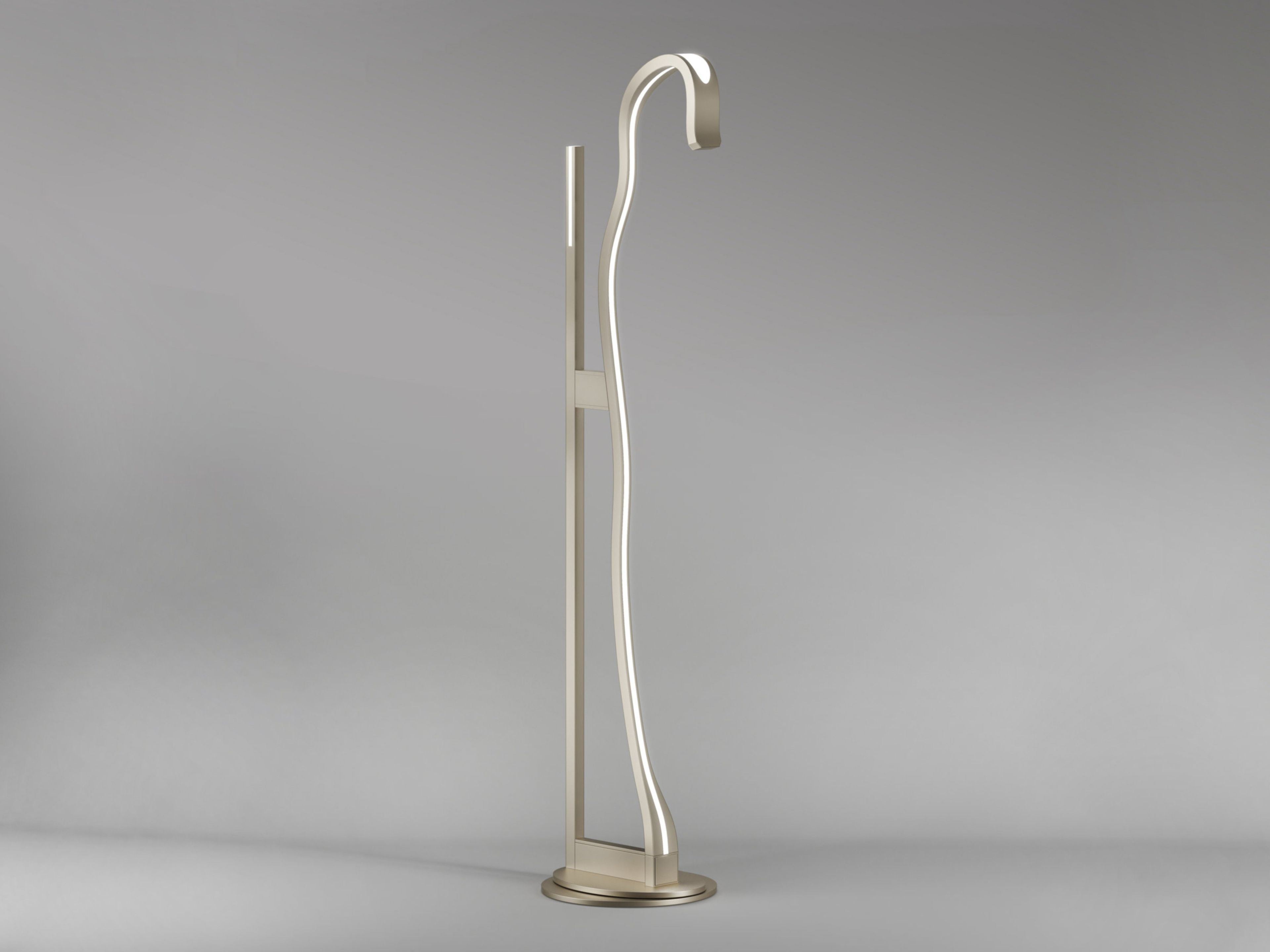 MOSES LED stainless steel floor lamp with WiFi By Makris | design ...