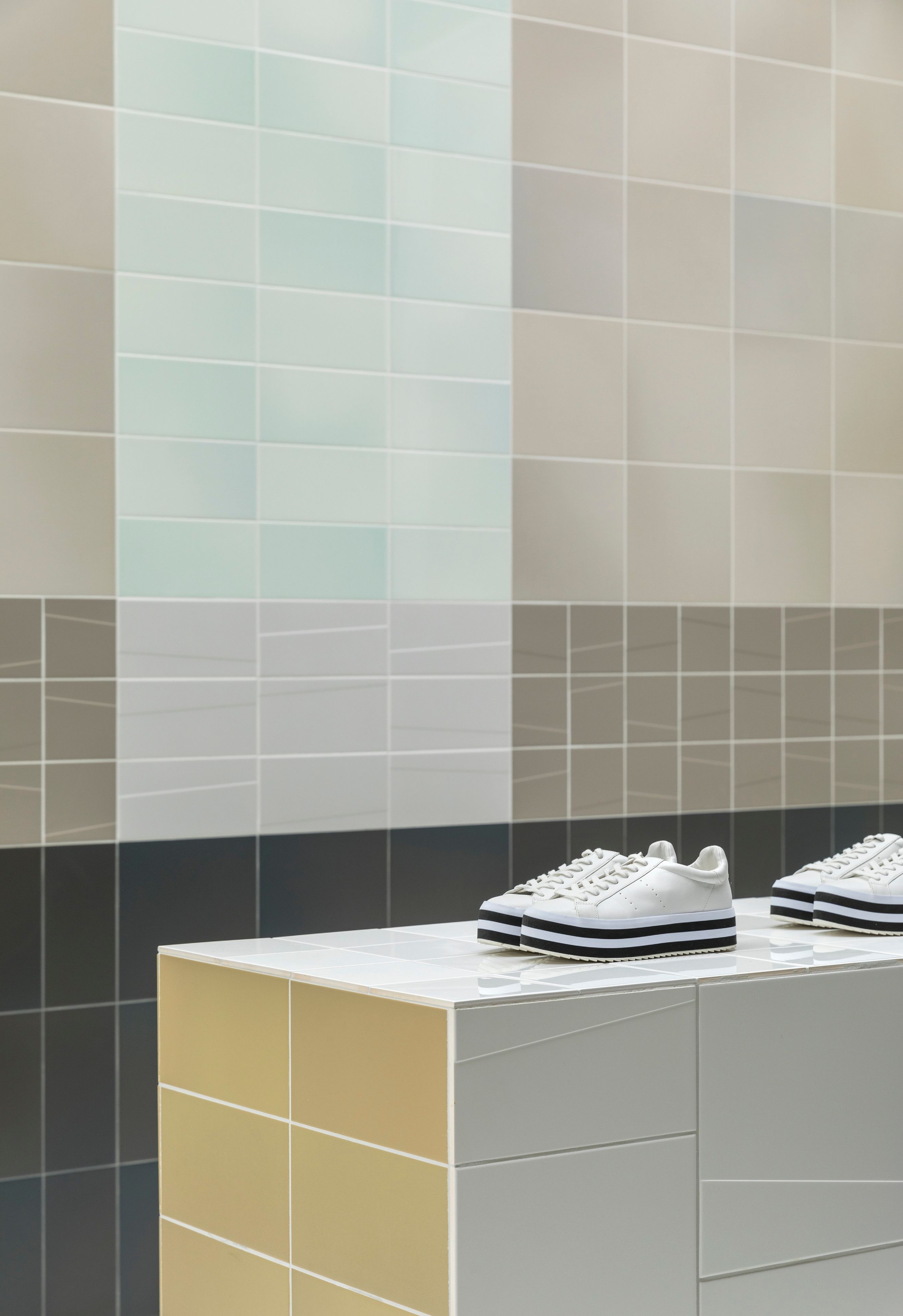 Indoor ceramic wall tiles MURALS FUSE Murals Collection By Mosa