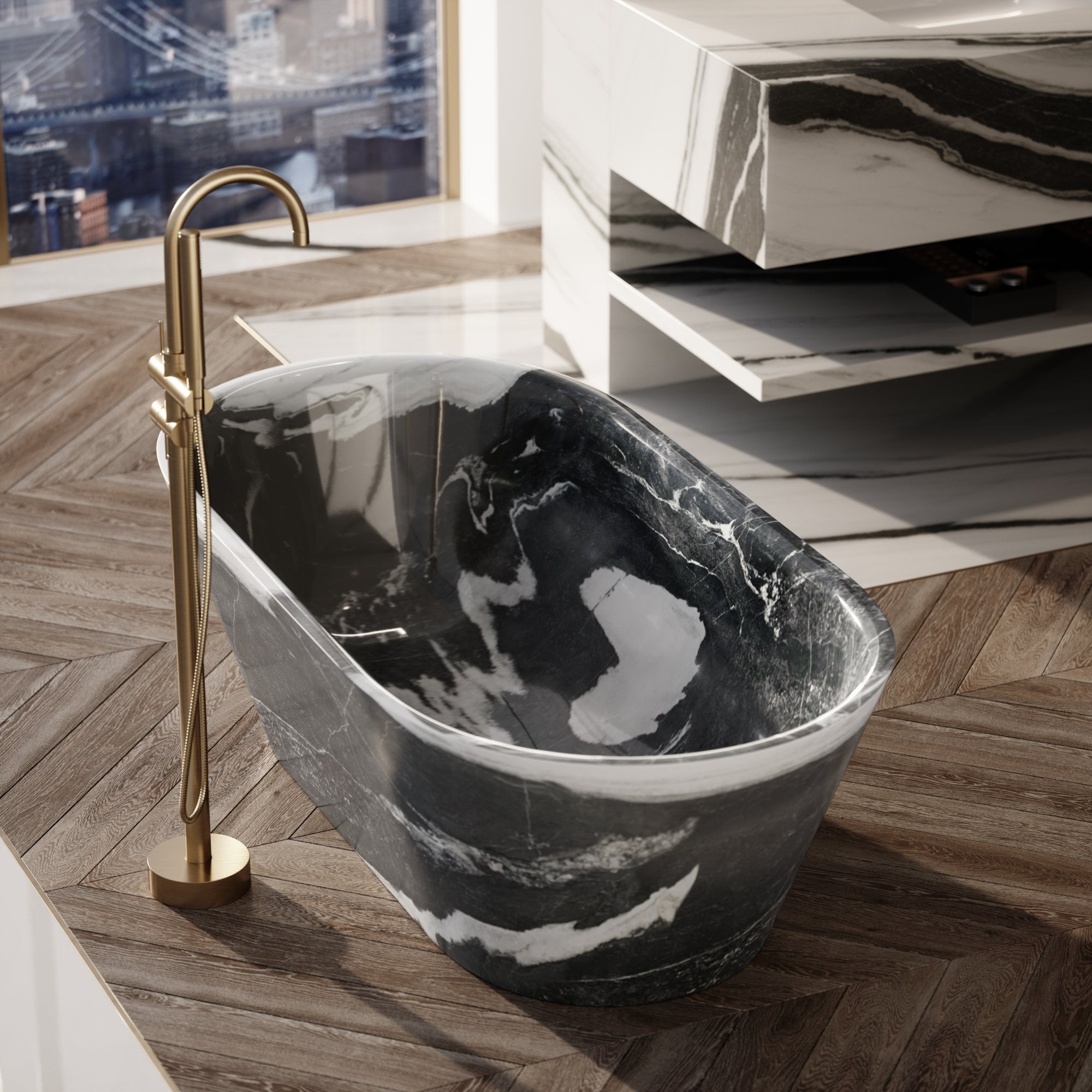 MUSE | Marble bathtub By LUSSO