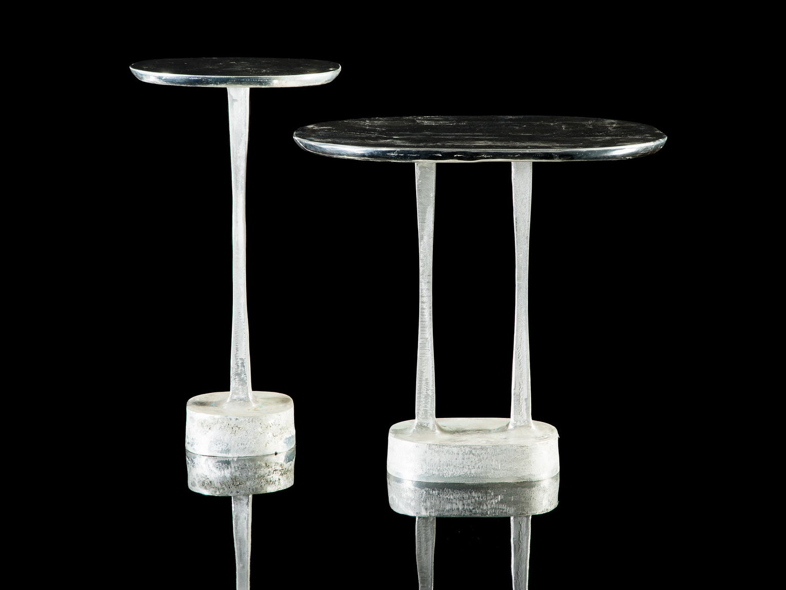 MUSHROOM | Silver coffee table By Henge design Yabu Pushelberg