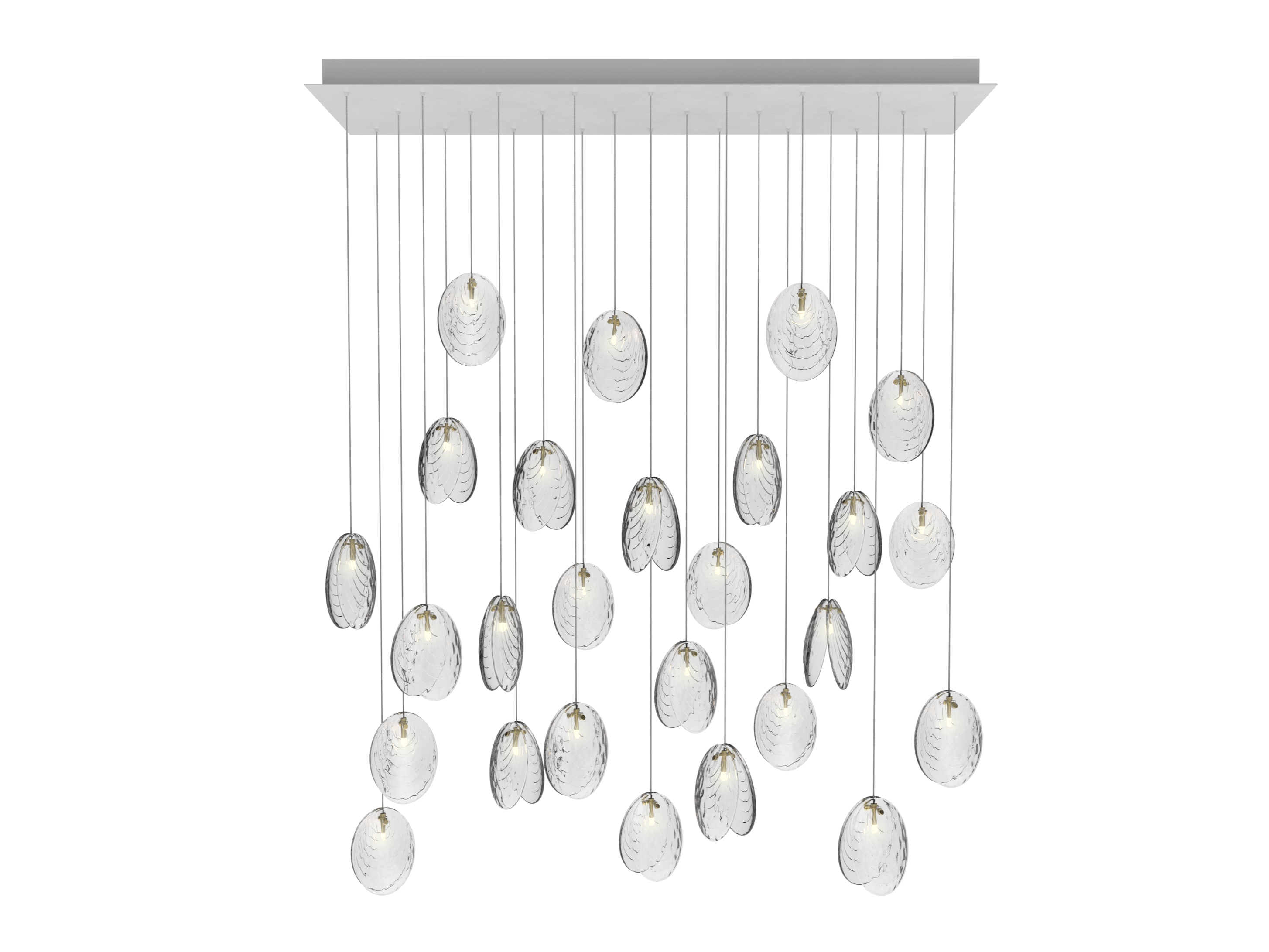 MUSSELS RECTANGULAR 26 pendant lamp By bomma