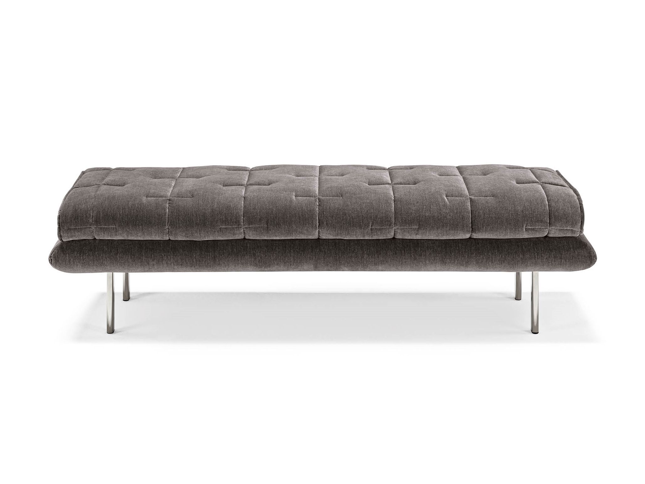 MUZZLE Upholstered fabric bench By Max Divani