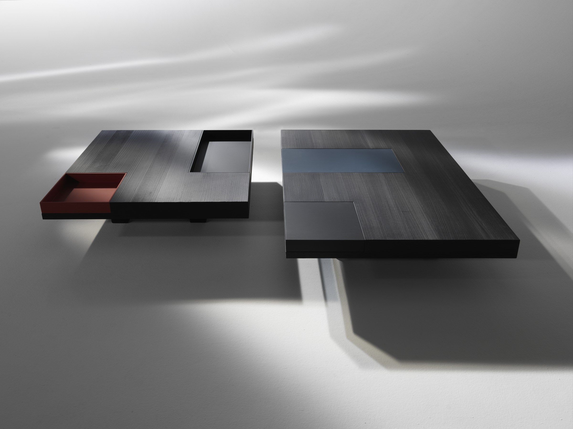 N.Y. | Rectangular coffee table Low rectangular larch coffee table By ...