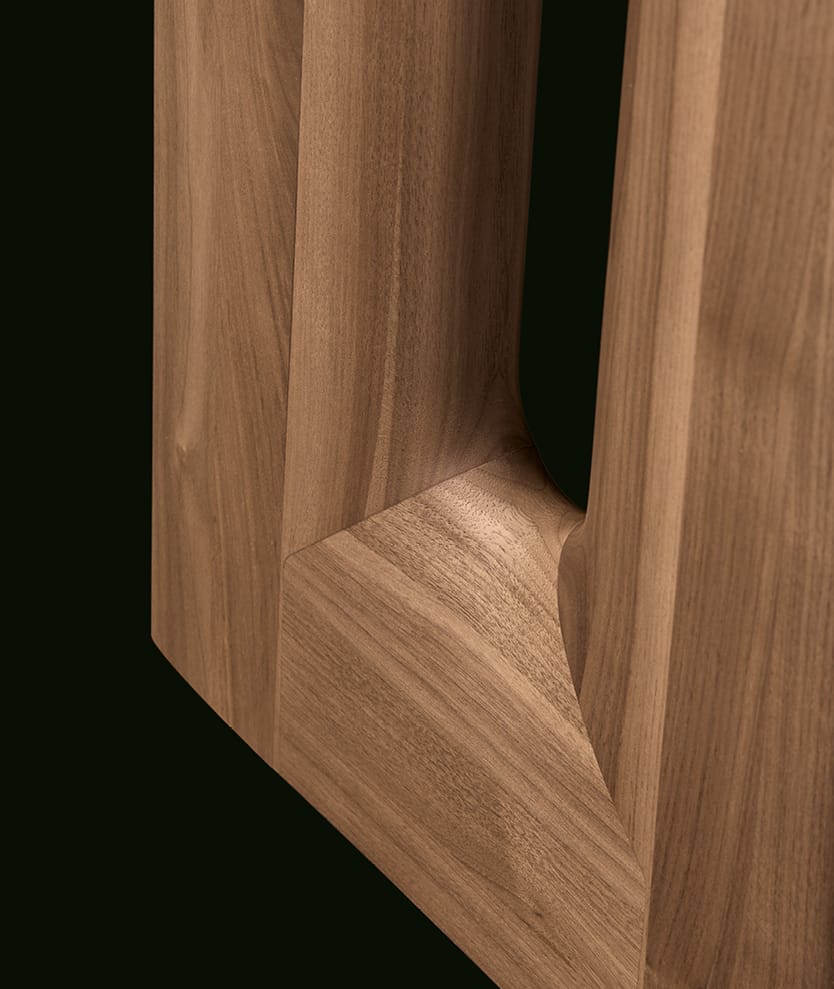 NARA Rectangular wooden console table By Poliform | design Jean-Marie ...