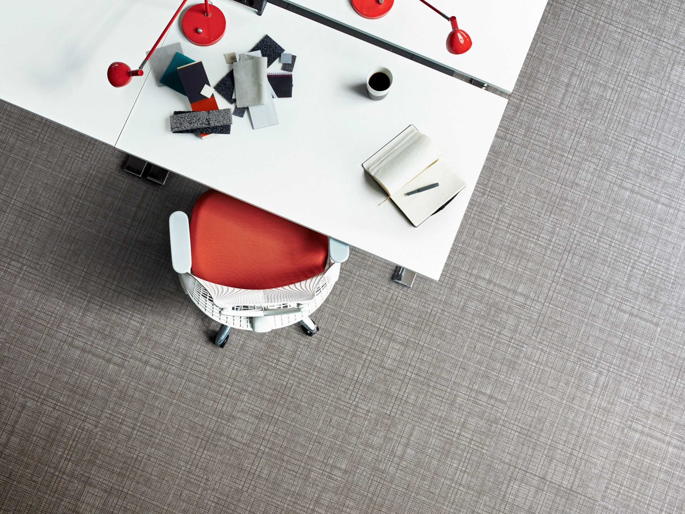 Ecological resilient vinyl flooring NATIVE FABRIC By Interface®