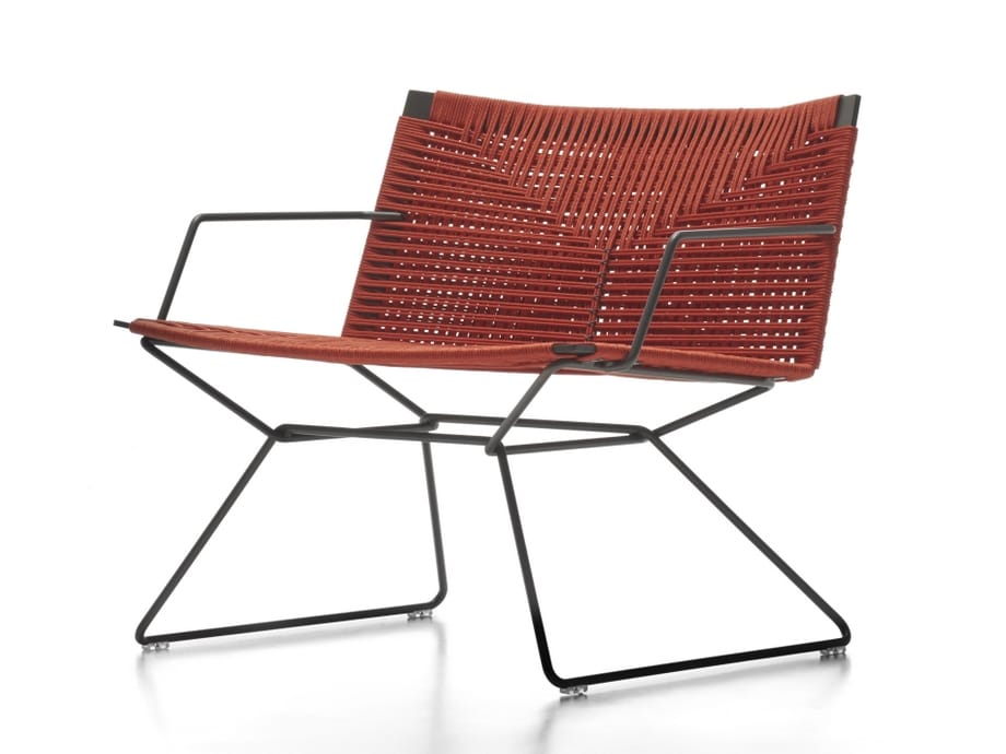 NEIL TWIST Sled base rope low lounge chair By MDF Italia | design Jean ...