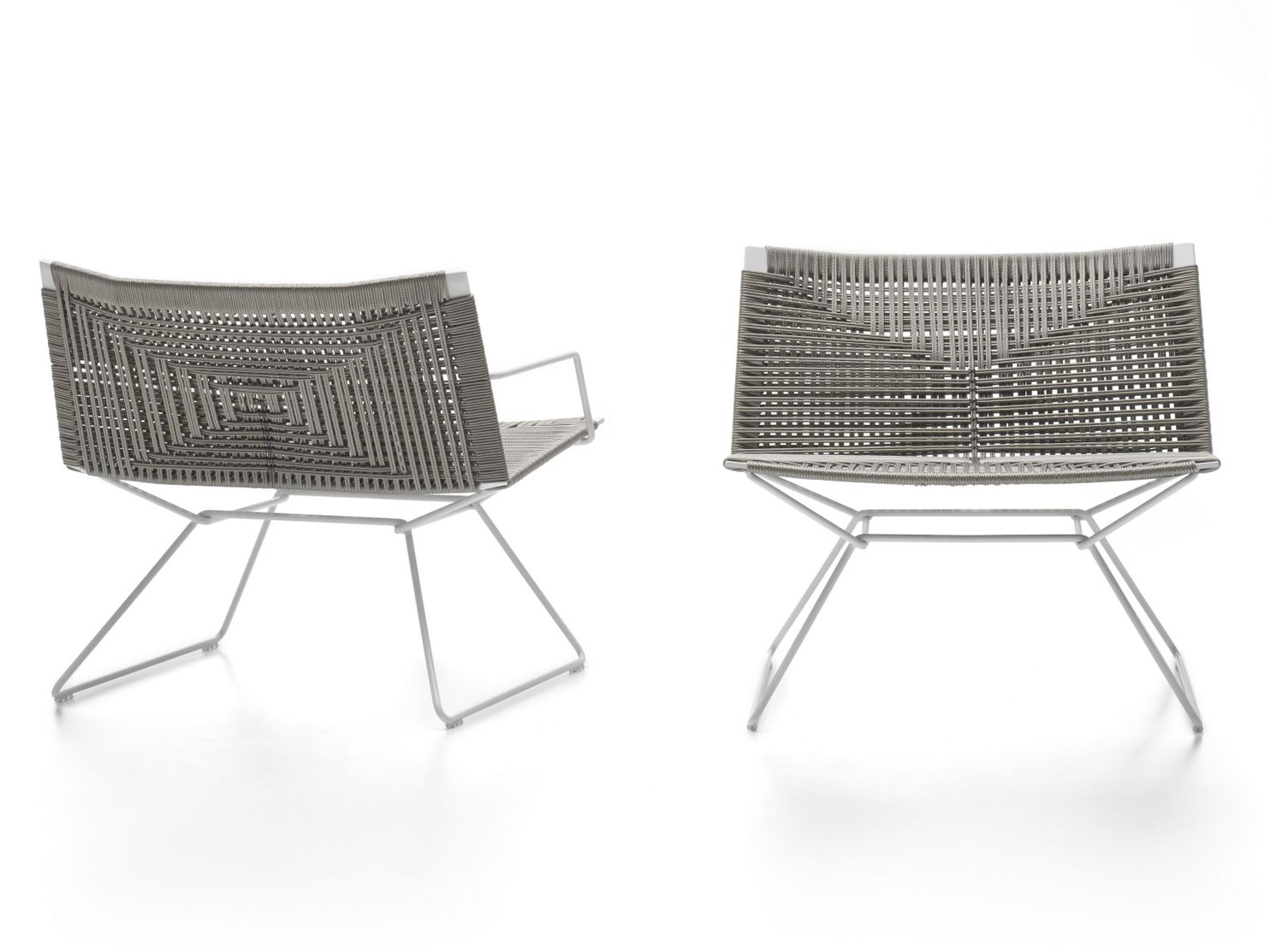 NEIL TWIST Sled base rope low lounge chair By MDF Italia | design Jean ...
