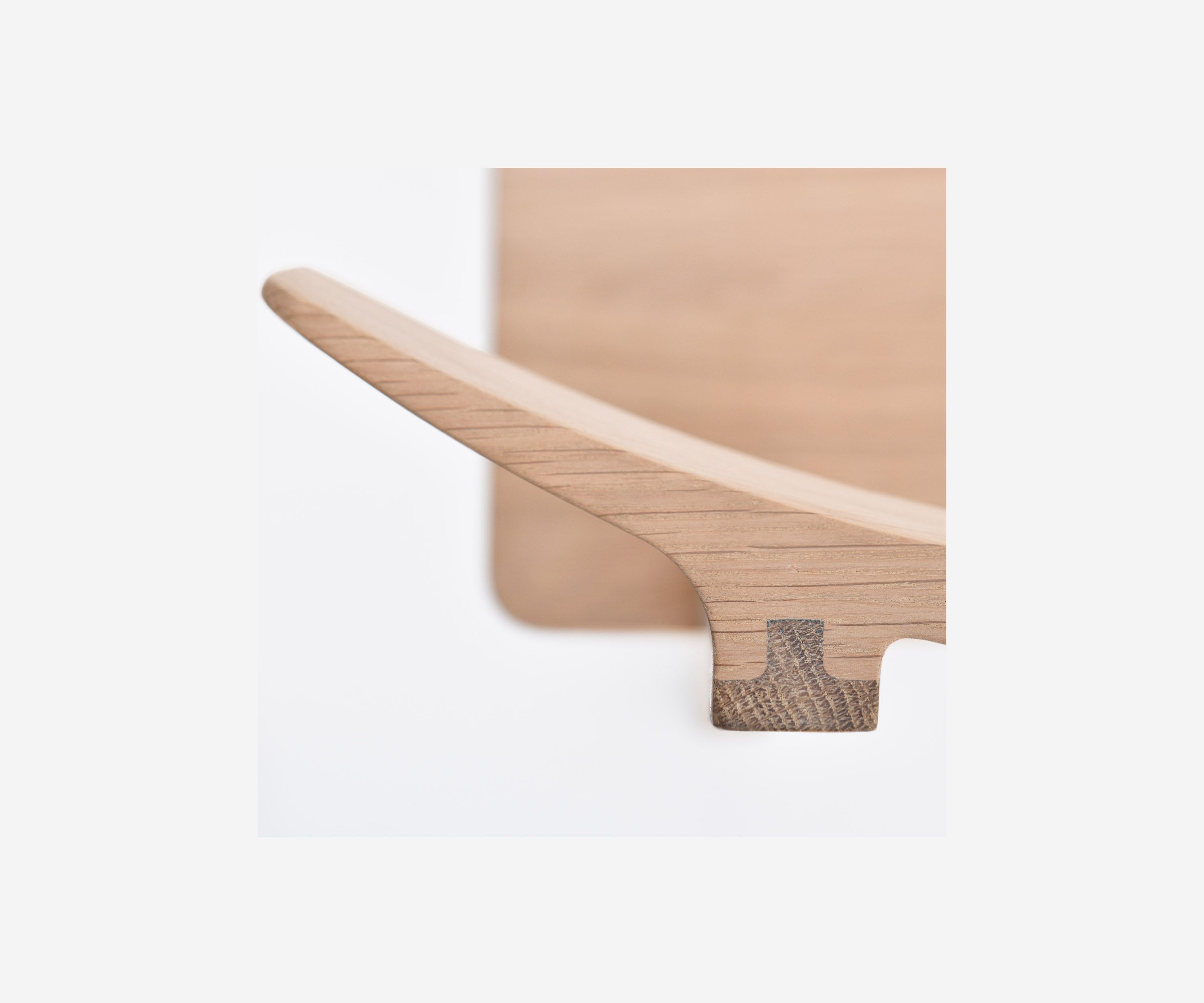 NERVOSA Oak chair open back By Woak | design Francesco Faccin