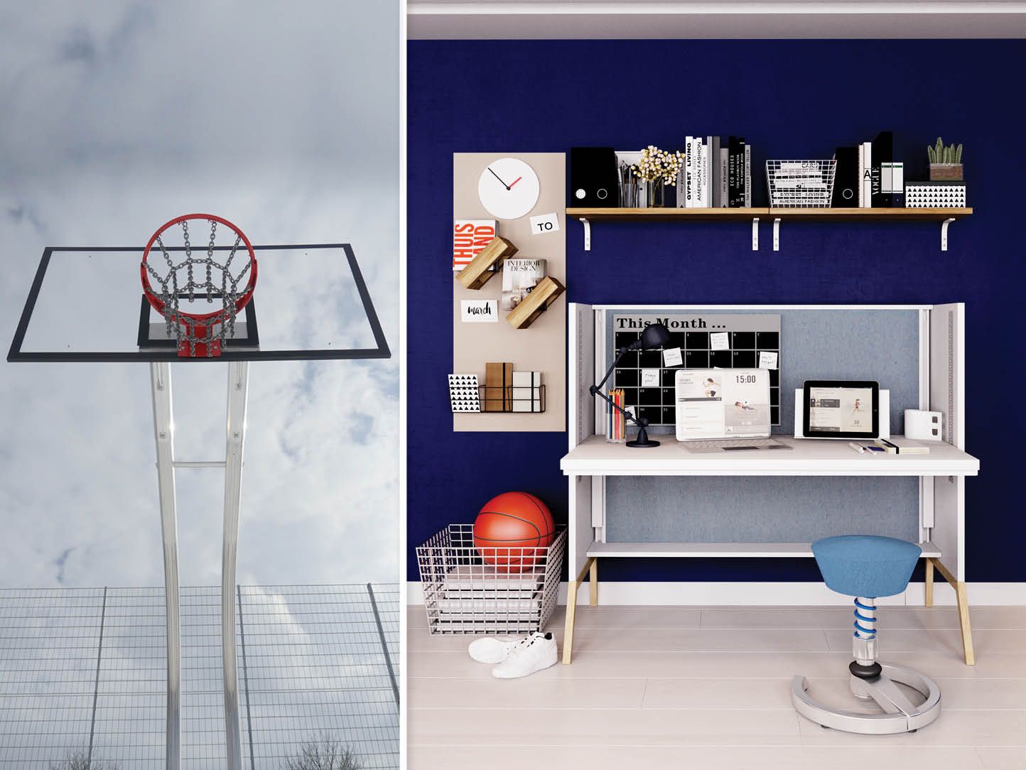 Height-adjustable writing desk NEST By Mikomax Smart Office design ...