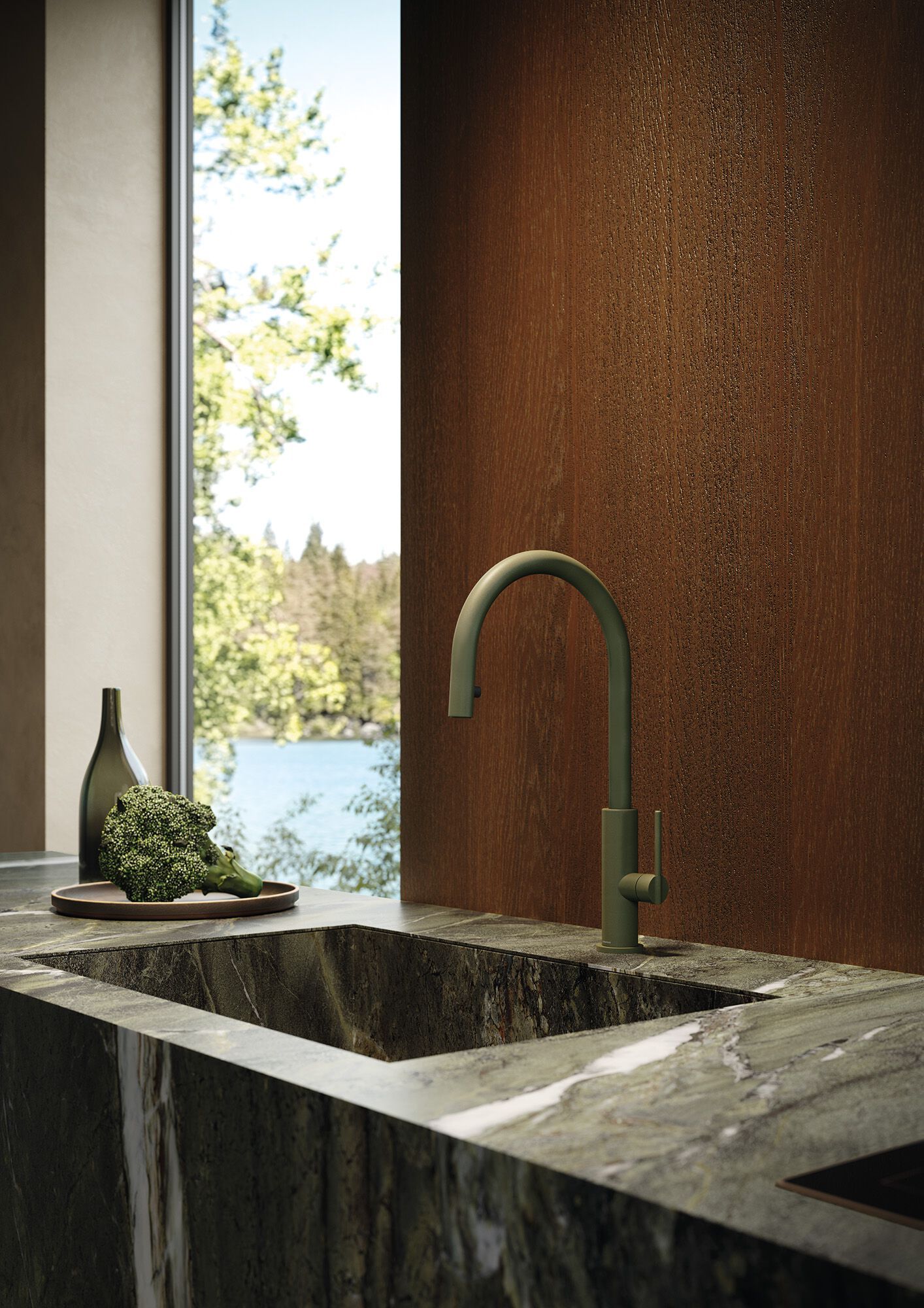 KONBU 72525 Single handle countertop kitchen mixer tap with spray By ...