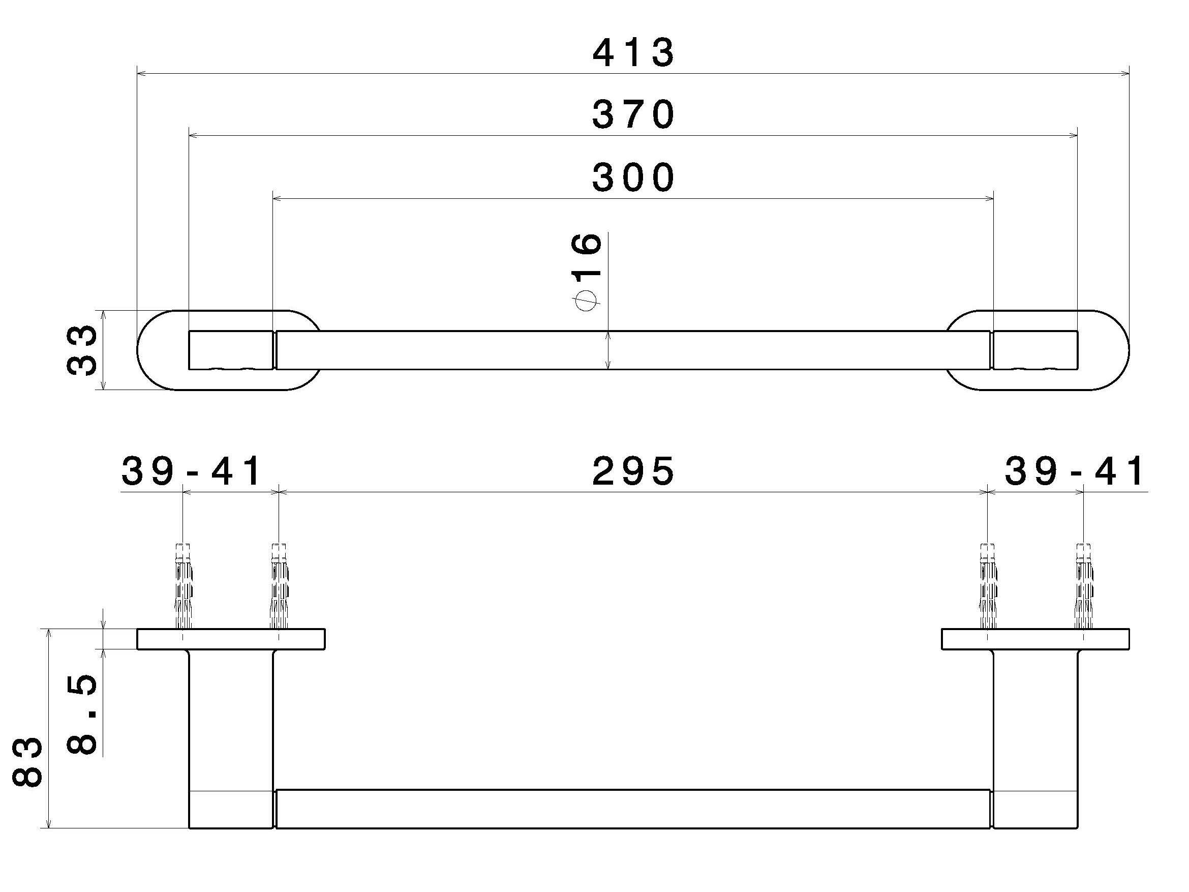 ROUND ACCESSORIES 67227 / 67228 / 67229 Towel rack By newform