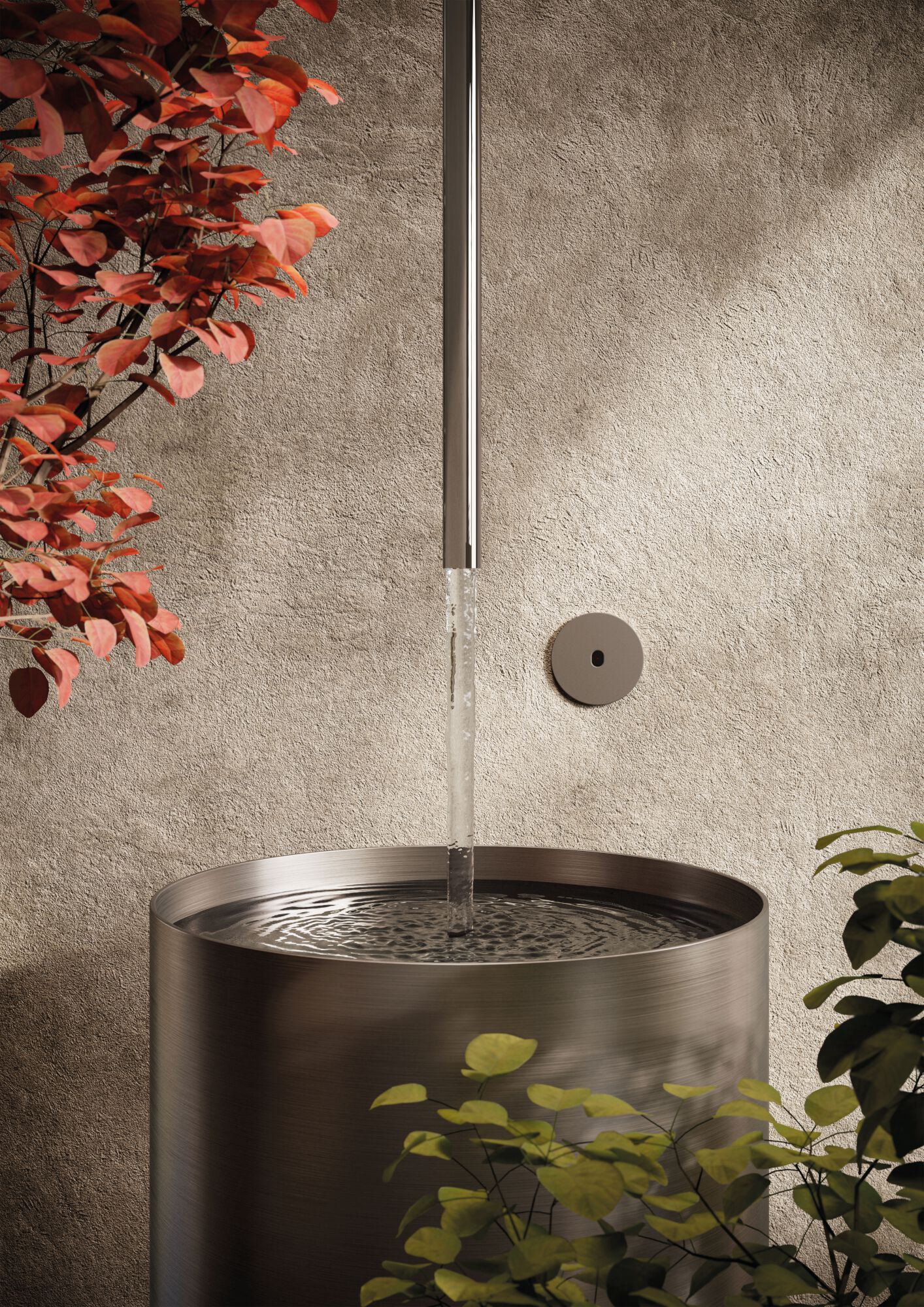 SENSITIVE 65843 / 65844 / 65845 Ceiling-mounted sink spout By newform