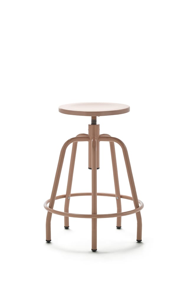 NEXOS 2005 Height-adjustable stool with footrest By Mobboli