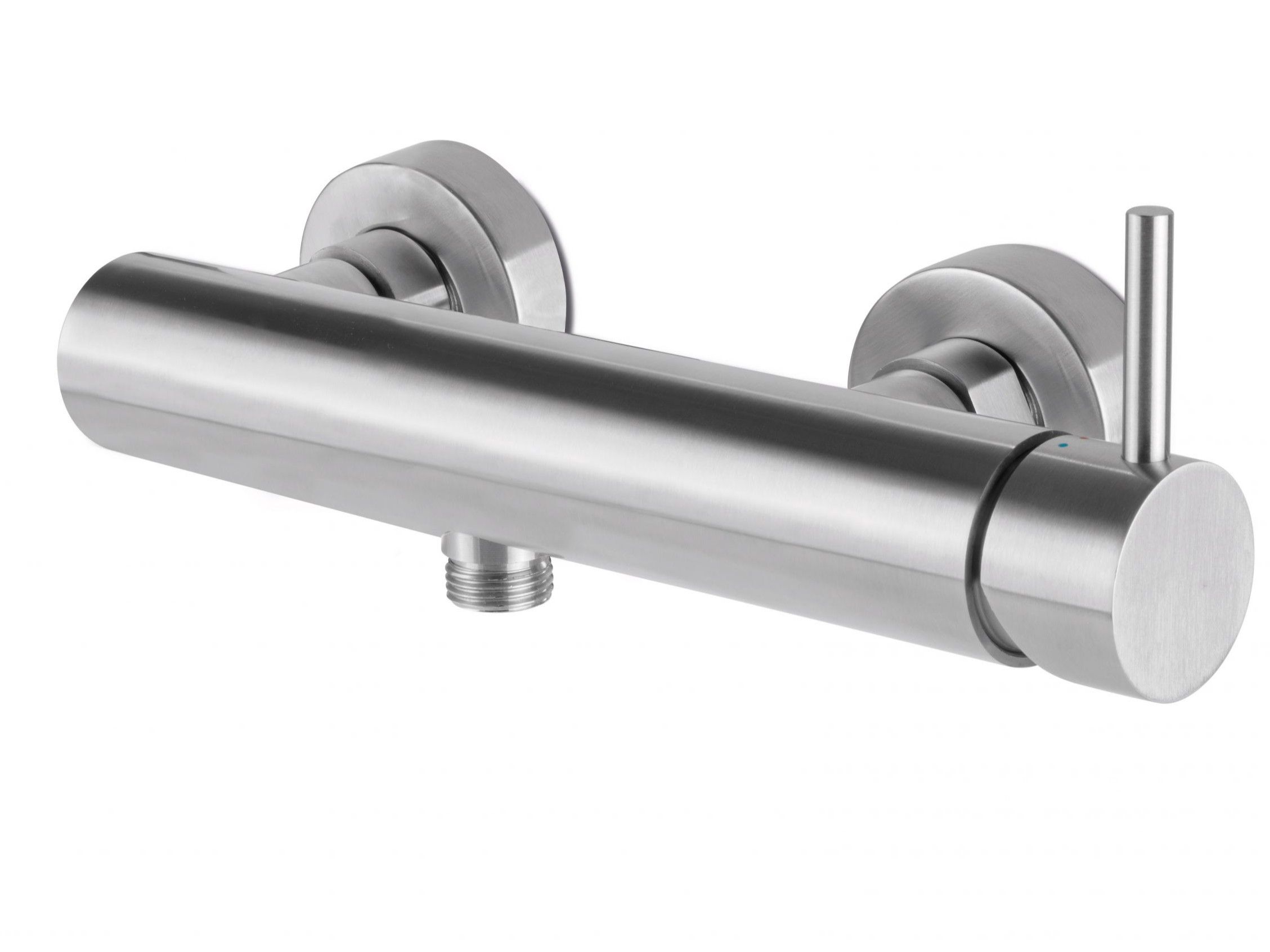 NILO External single handle stainless steel shower mixer By Tubico