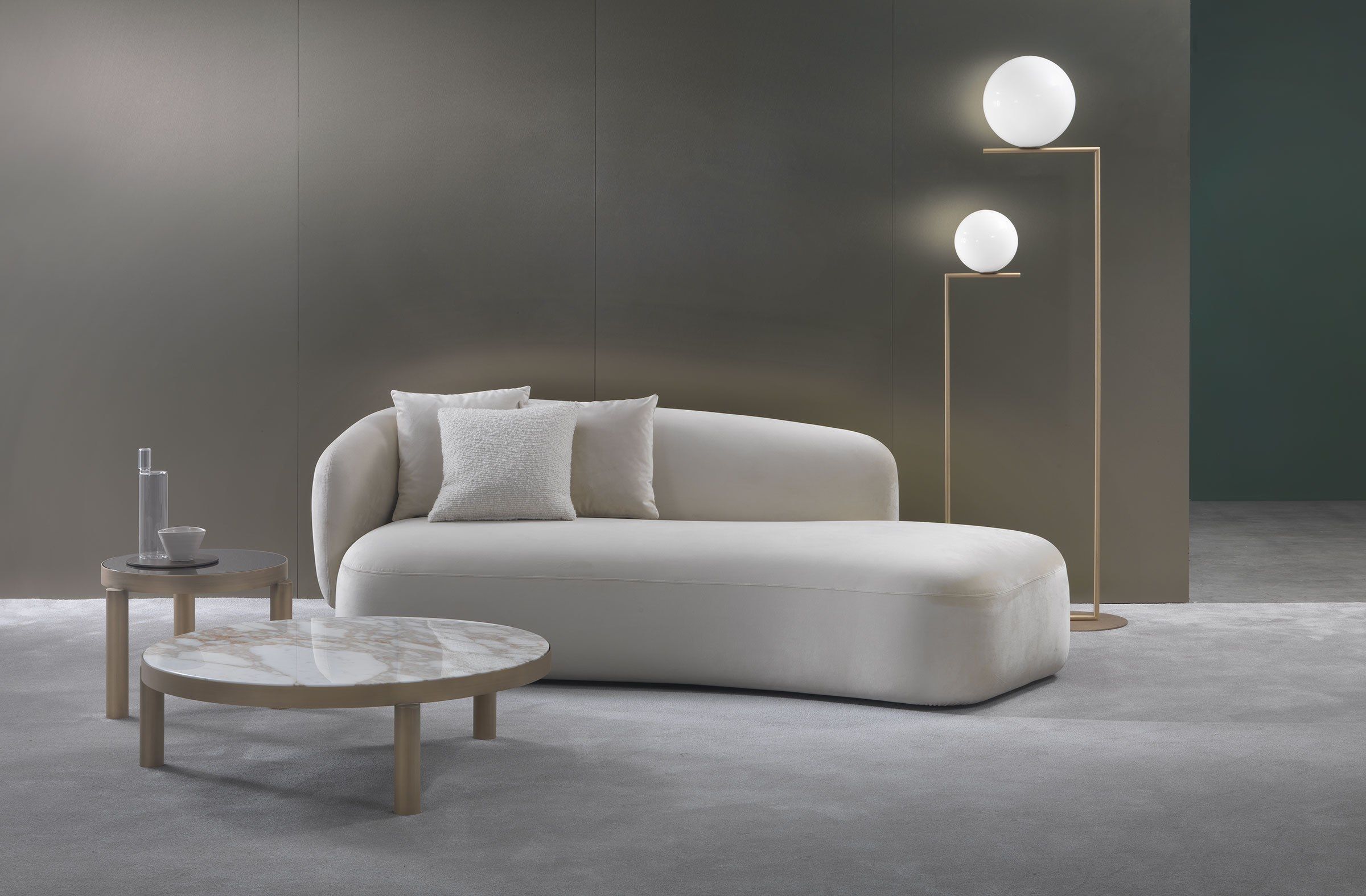 NOAH | Day bed Fabric day bed By Marelli | design Luca Erba
