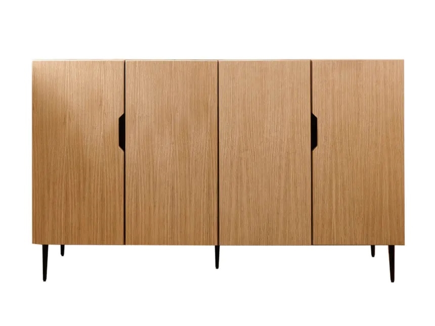 NOBLE Aparador de chapada en madera con puertas By Radis