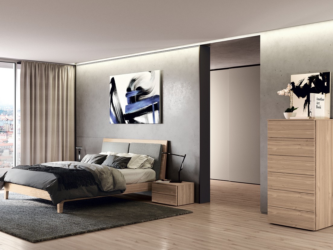 Melamine-faced chipboard bedroom set NOTTE. / 03 By Febal Casa