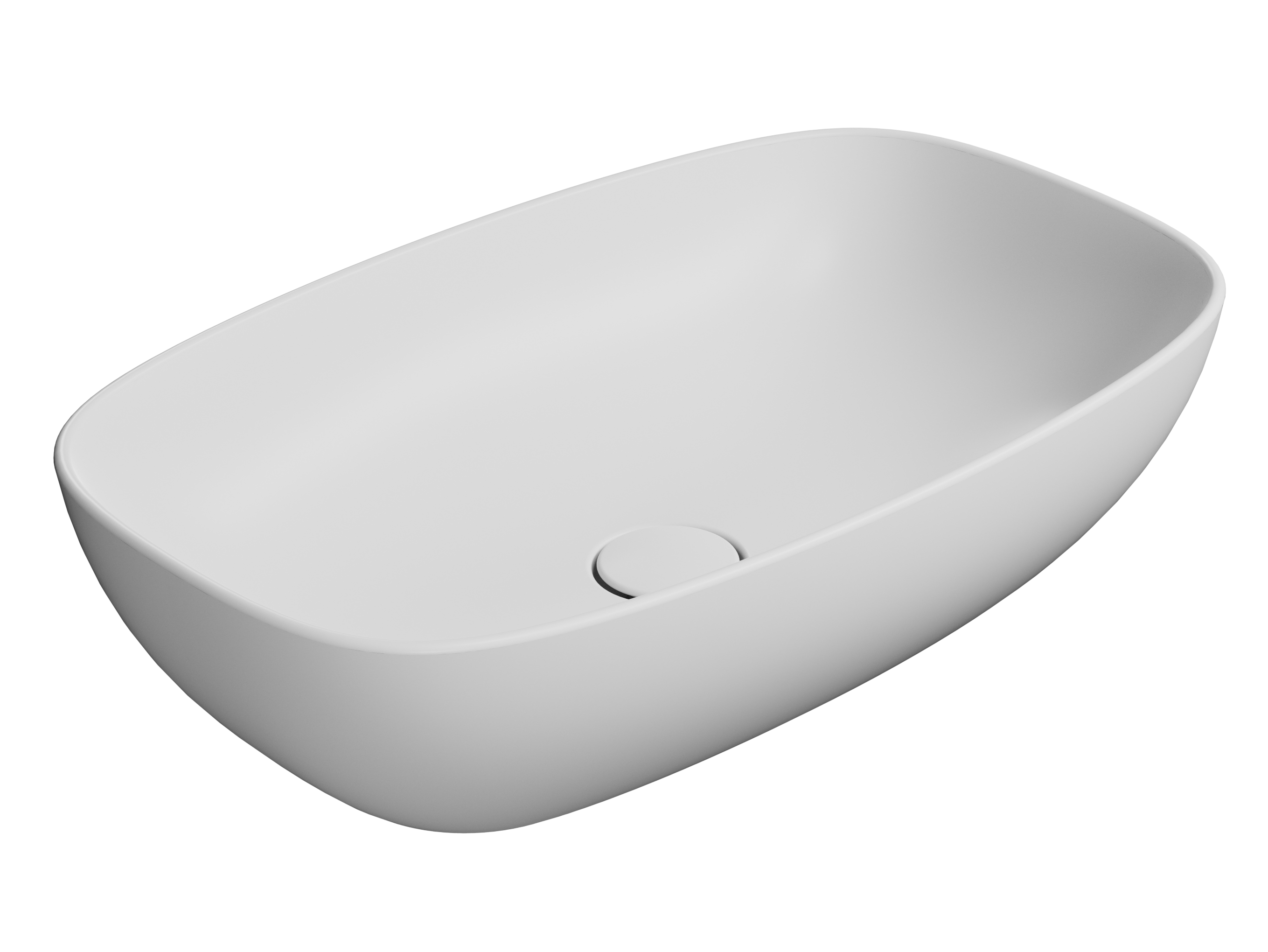 Lavabo da appoggio rettangolare in ceramica NUBES 60X38 | Lavabo - GSI ...