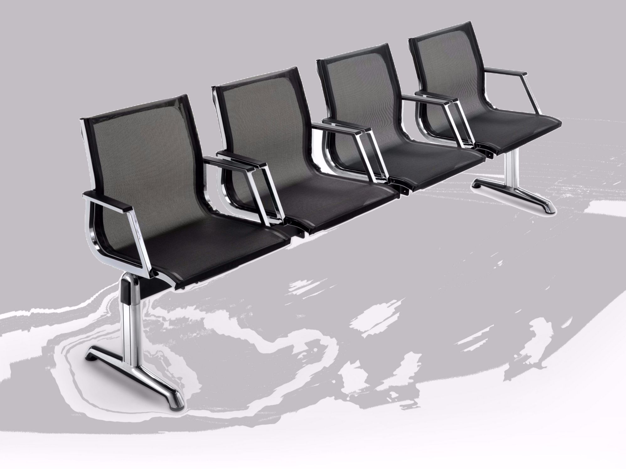 Seduta su barra a pavimento in rete NULITE - Luxy - Edilportale