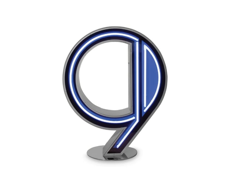 Fluorescent Light letter NUMBER 9 By Delightfull