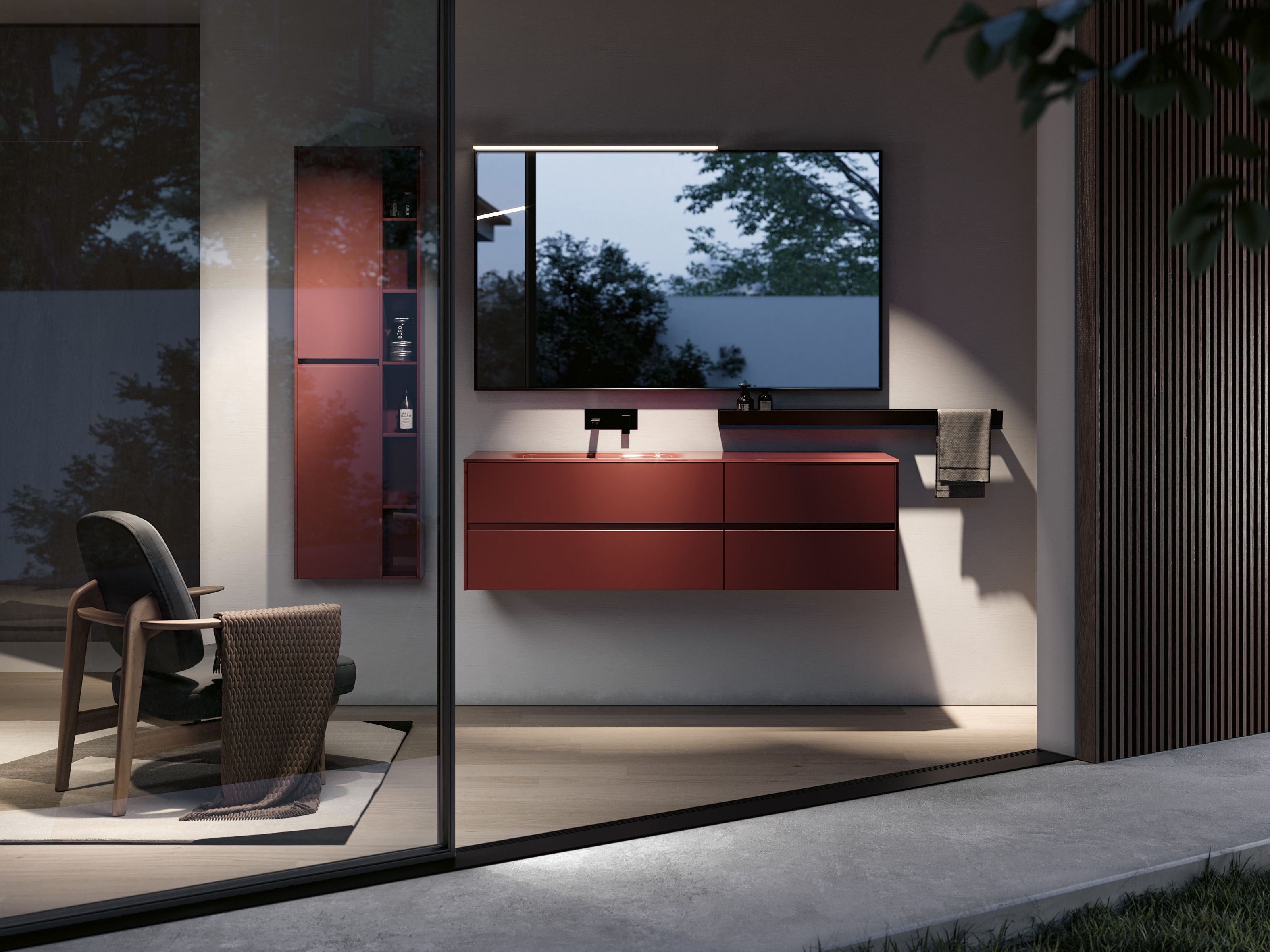 NYÙ 17 | Vanity unit Wall-mounted vanity unit By Ideagroup