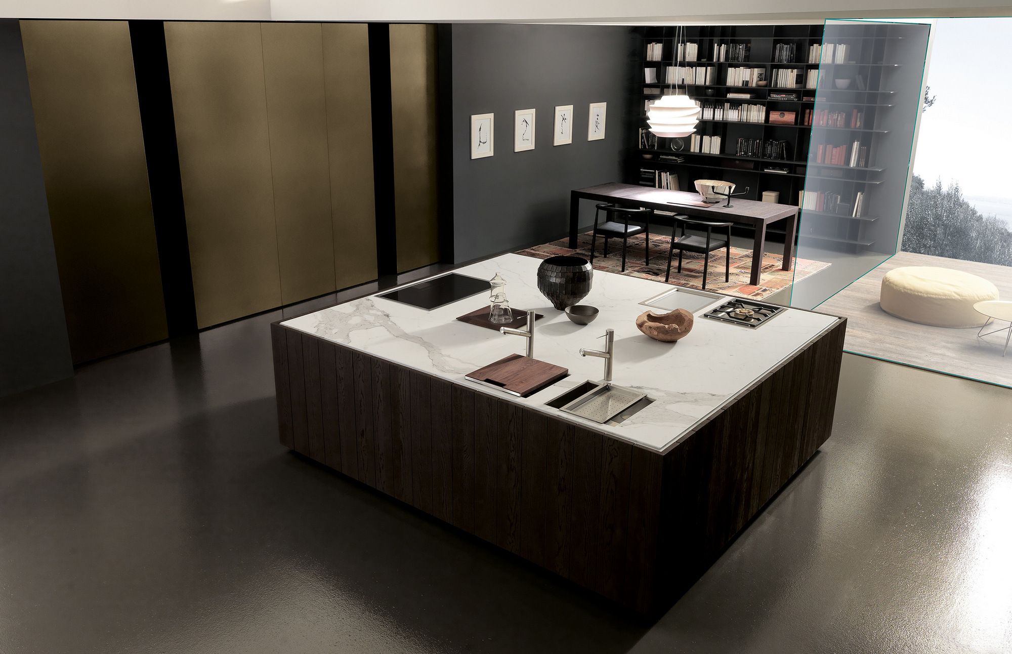 FLOAT | Oak kitchen Float Collection By MODULNOVA