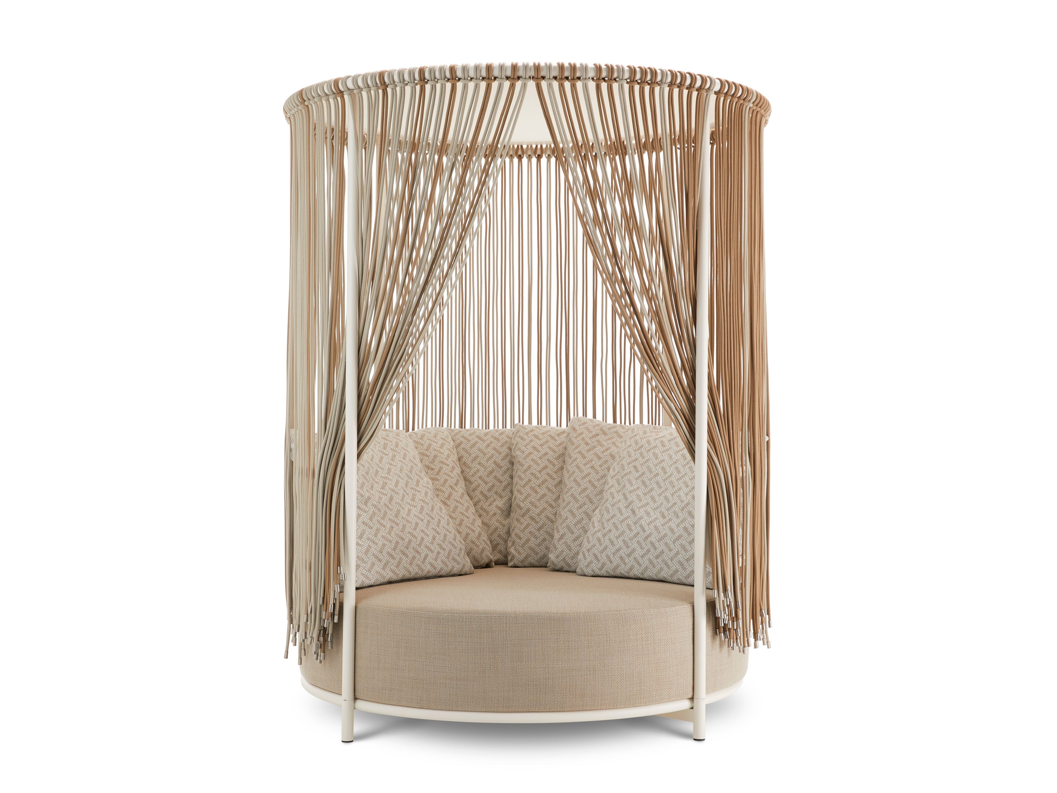 Canopied round lounger with polyester ropes OASI Oasi Collection By ...