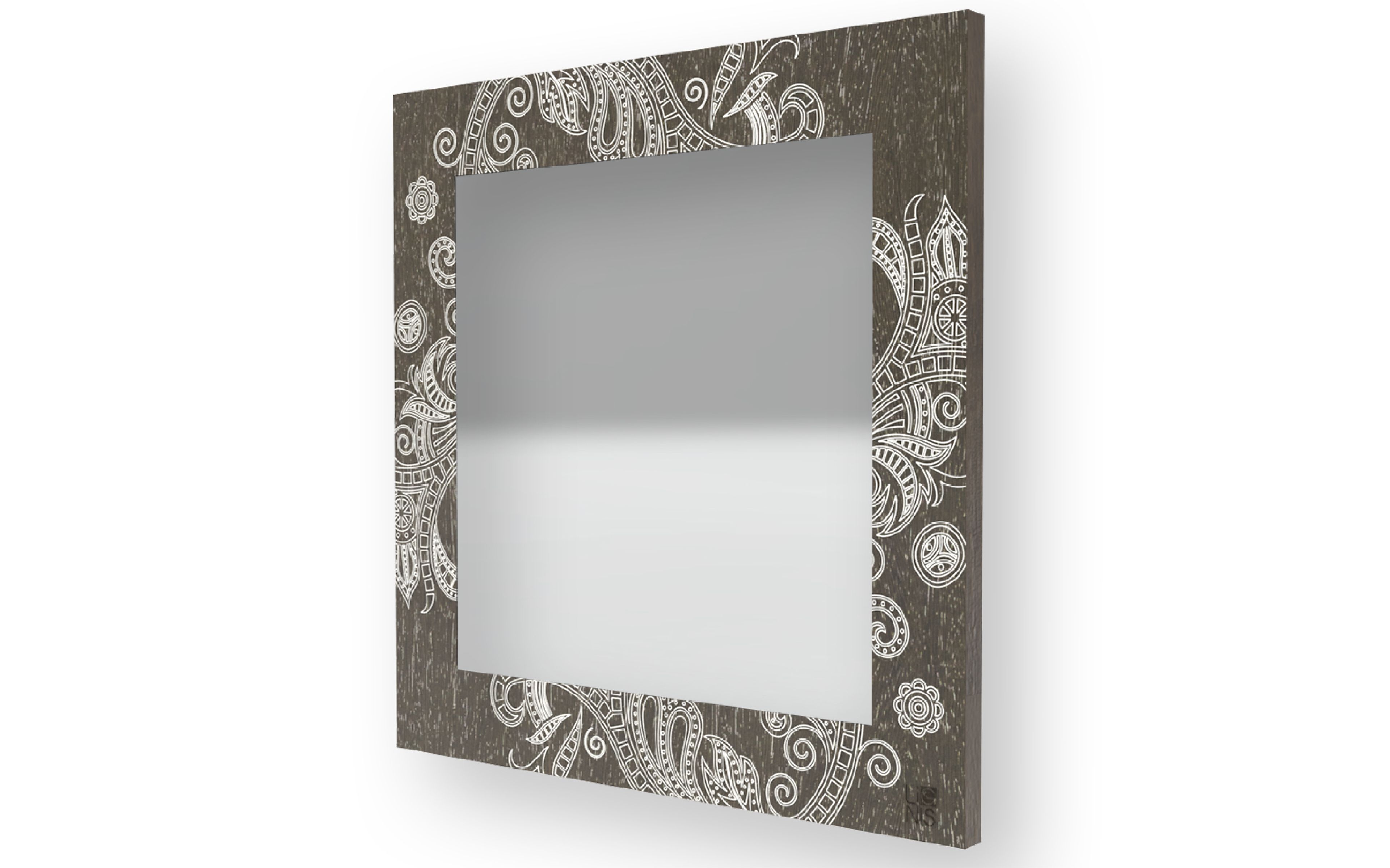 DOLCEVITA MARRAKECH Square wall-mounted framed mirror By LIGNIS®