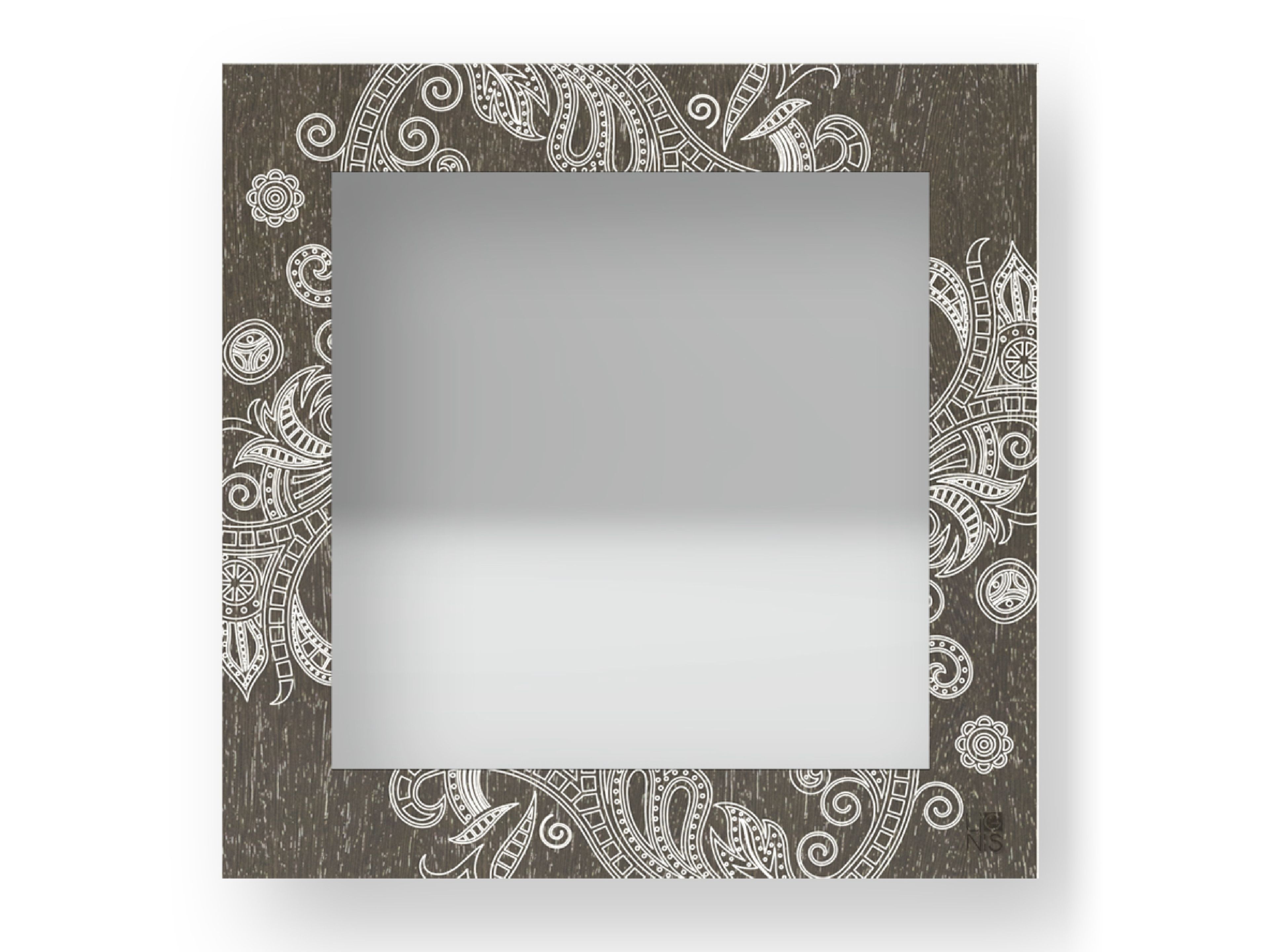 DOLCEVITA MARRAKECH Square wall-mounted framed mirror By LIGNIS®