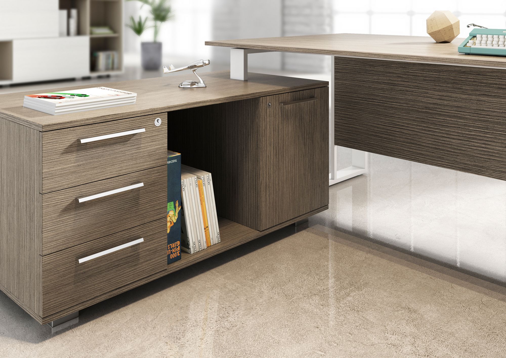 VESSEL | Office desk with drawers By Styloffice