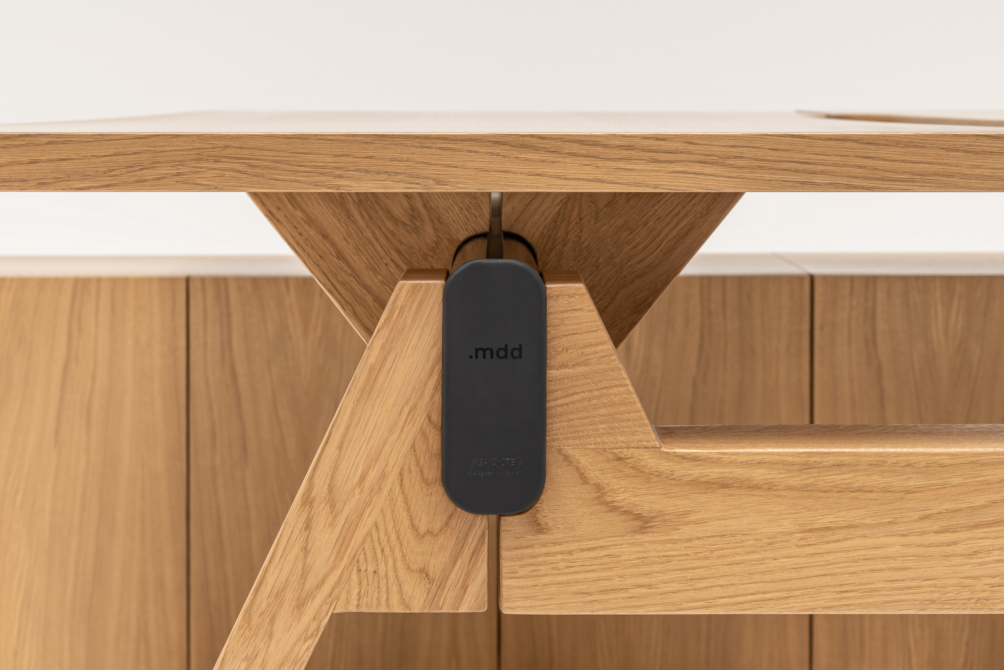 VIGA Sectional multiple wooden office desk with shelves By MDD | design ...