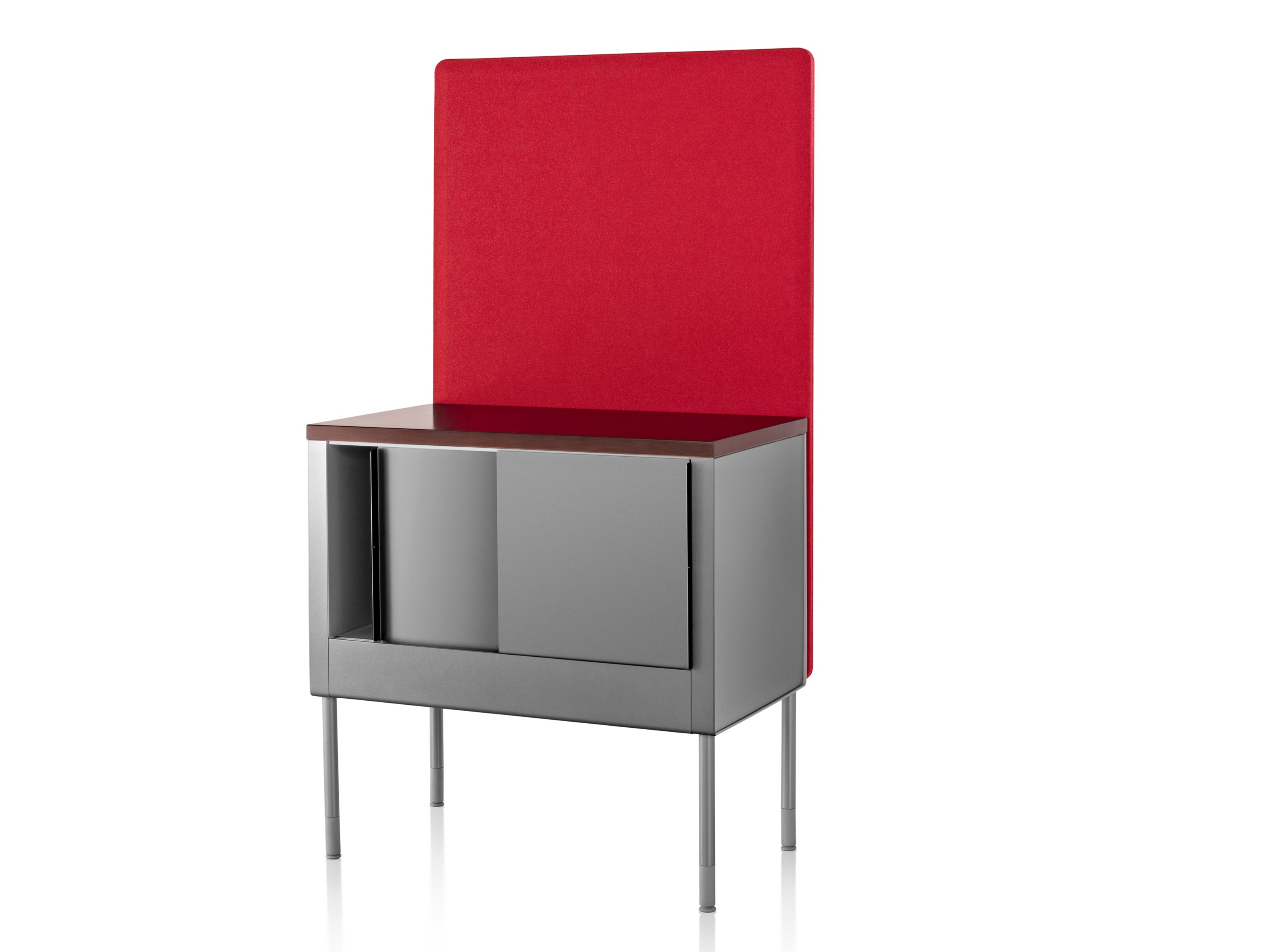 PUBLIC OFFICE LANDSCAPE Office storage unit with sliding doors By ...